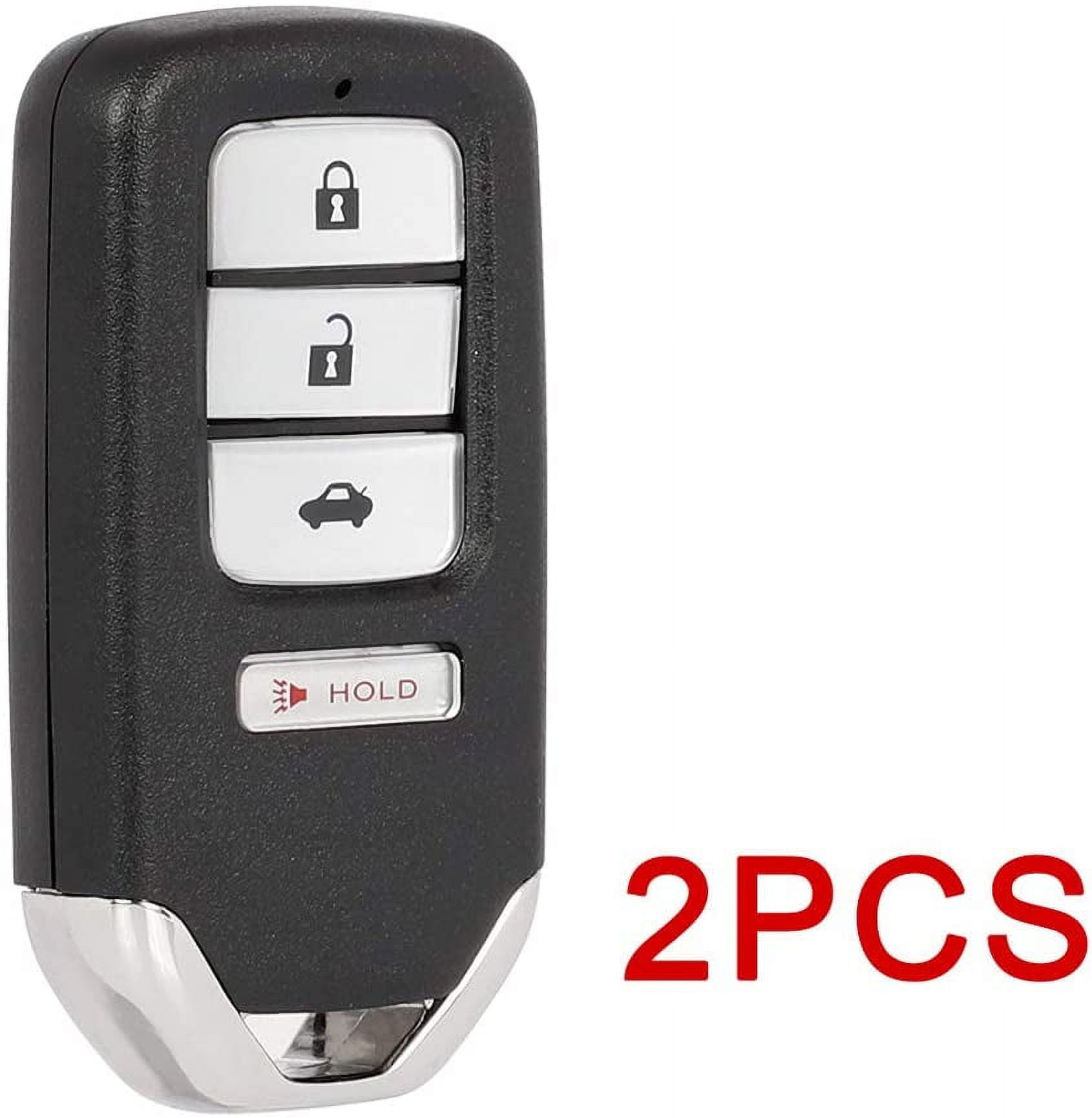 CCIYU X 2 Remote UNCUT ignition key fob 4 Buttons Keyless Entry Remote ...