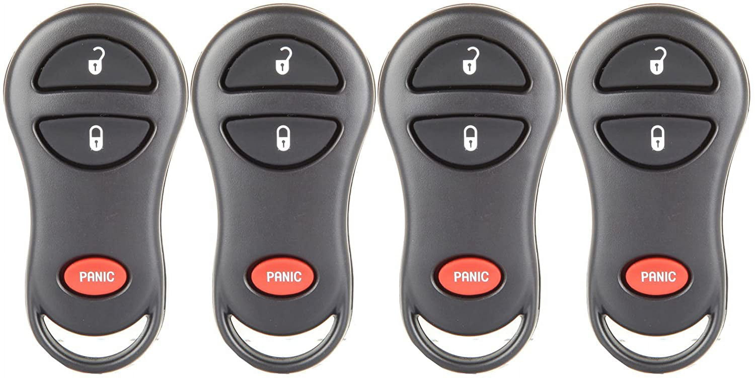 CCIYU X 4 Flip Key Fob 3 buttons Replacement for 99-04 for Jeep for ...