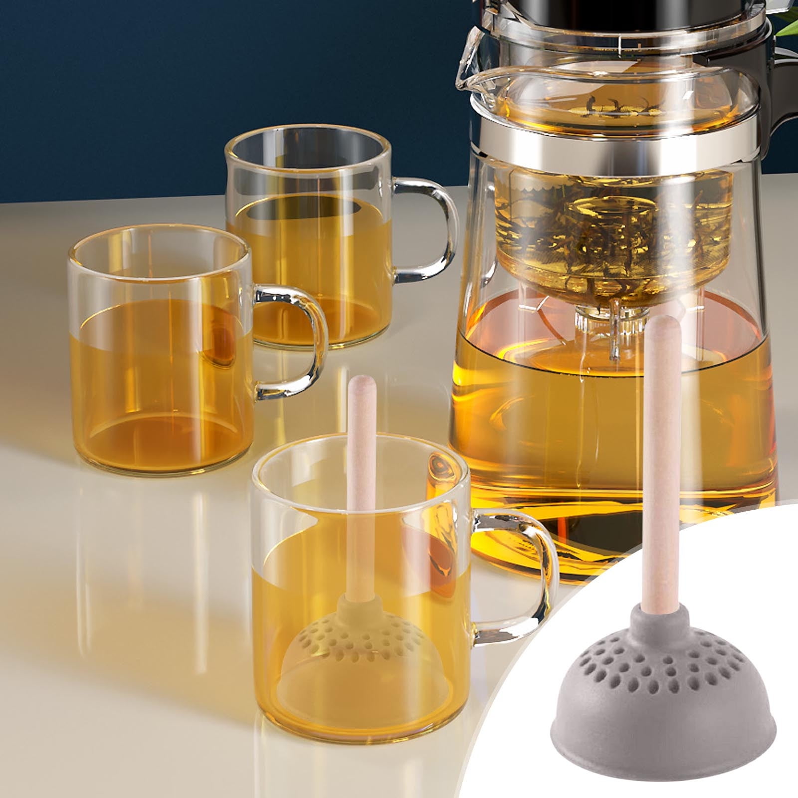 CCMAOLU 2025 New Tea Strainers for Loose Tea Cute, Silicone Tea ...