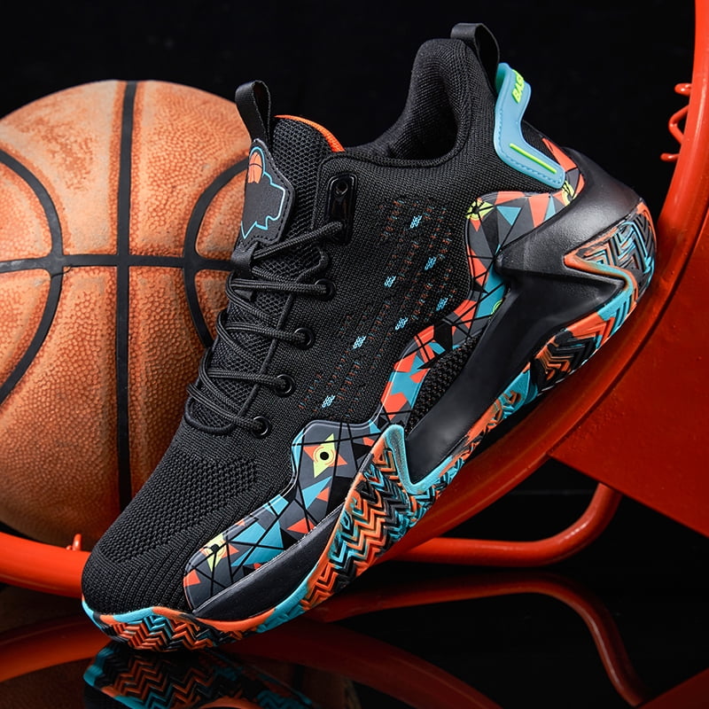 CCN Men's Shock-Absorbing Basketball Shoes for Student Boys PE Class ...
