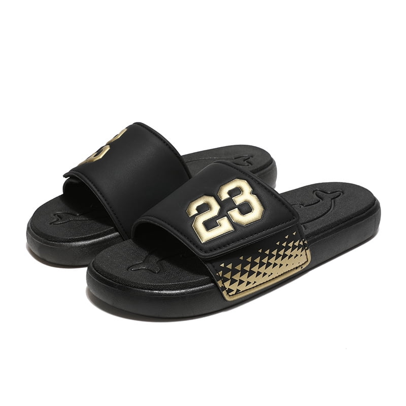 CCN Men's Sport Slide Sandals, Flexible Midsole, Casual Beach Slides ...