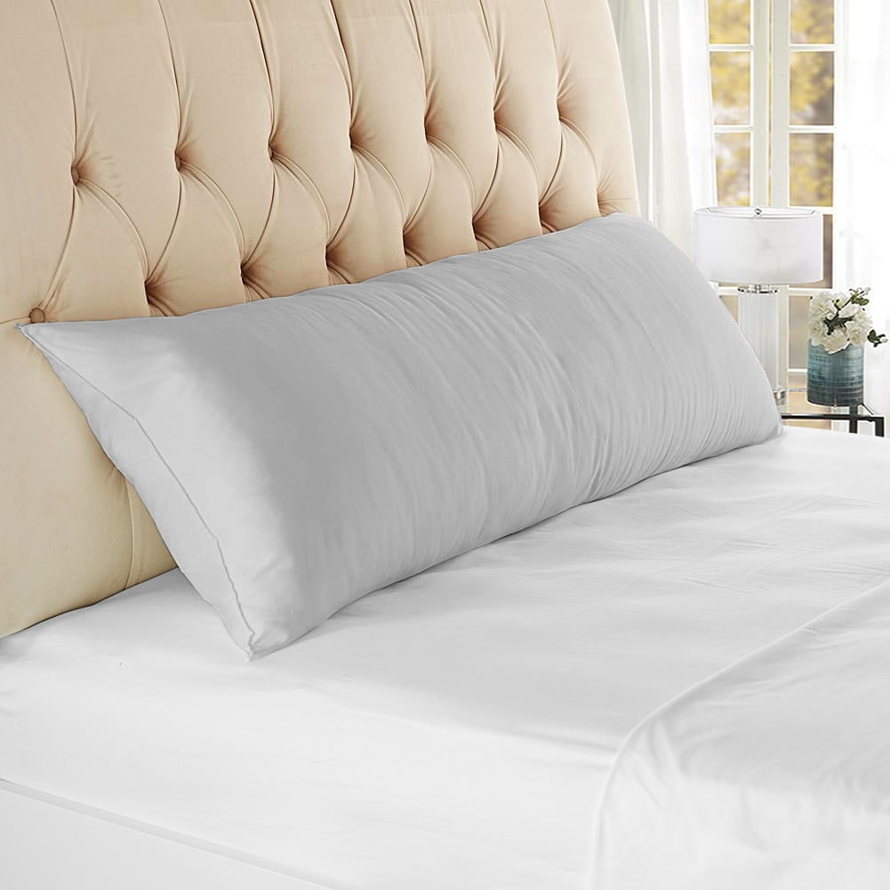 CCNY 1 Pc Body Pillow Case with Zipper Clouser Light Grey 21x56" Inch ...