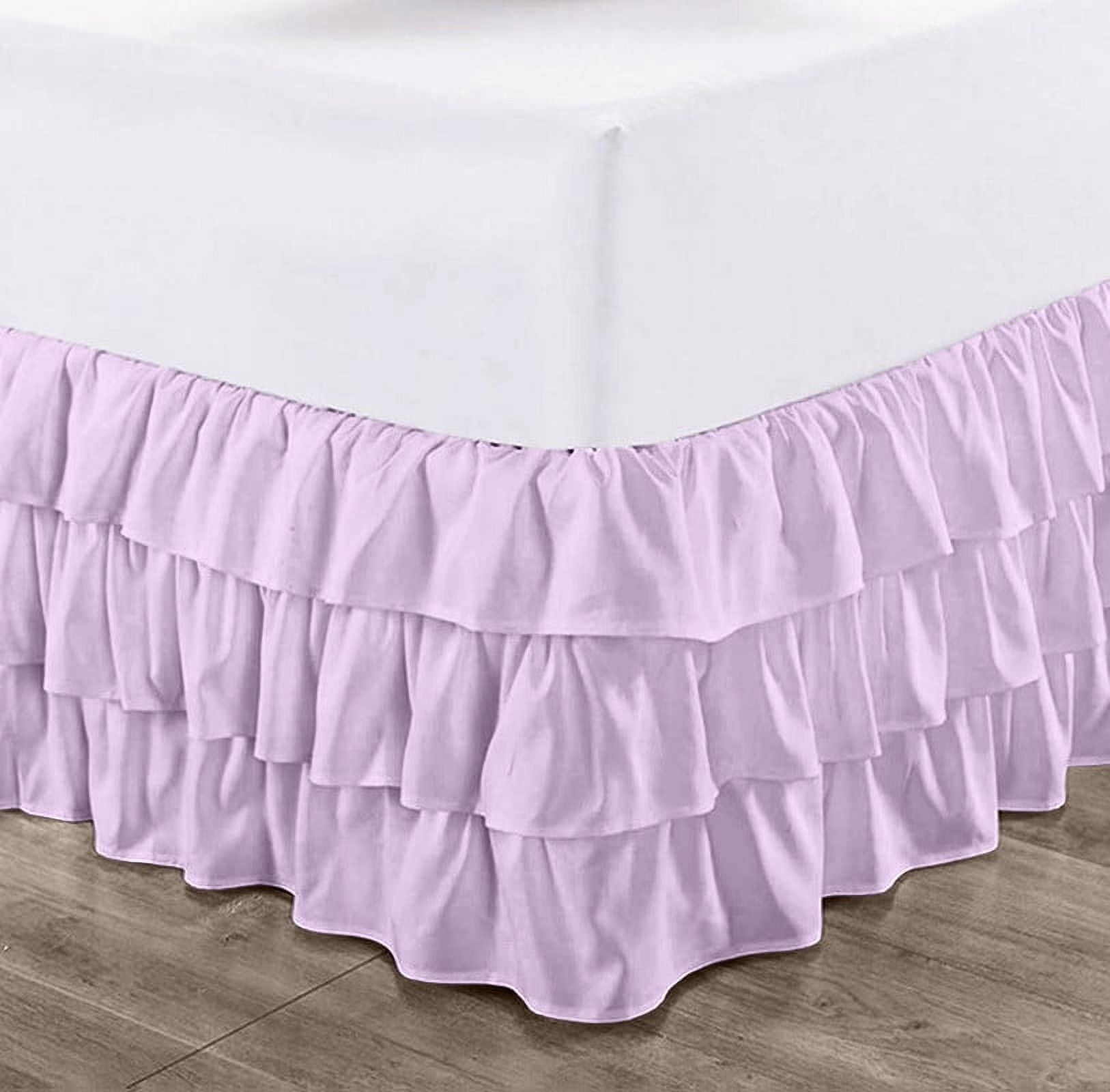 CCNY 21" Inch Drop Multi Ruffled Bed Skirt Full Size 100% Microfiber ...
