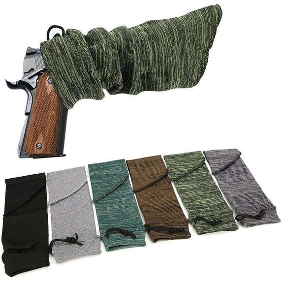 CCNZZITSHT 6 Pack Gun Socks, 16 x 4 Inch Knit Gun Socks for Pistol ...