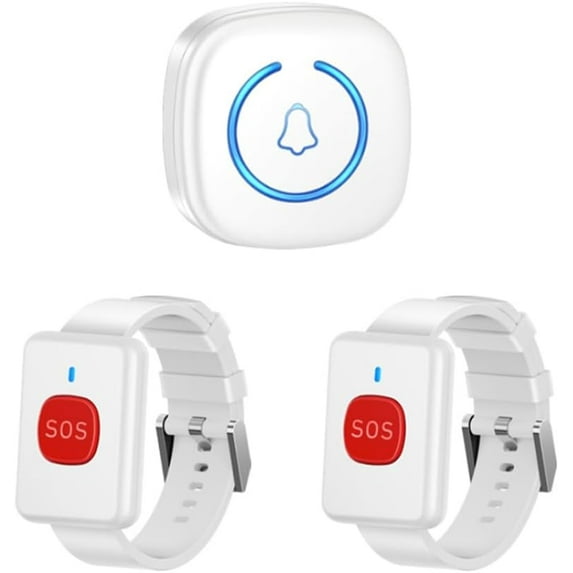 CCNZZITSHT Emergency SOS Pager Wireless Watch Call Button System for ...
