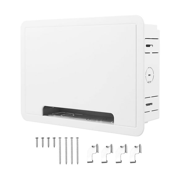 CCNZZITSHT In Wall TV Media Box 9 Inch Recessed Cable Management Kit ...