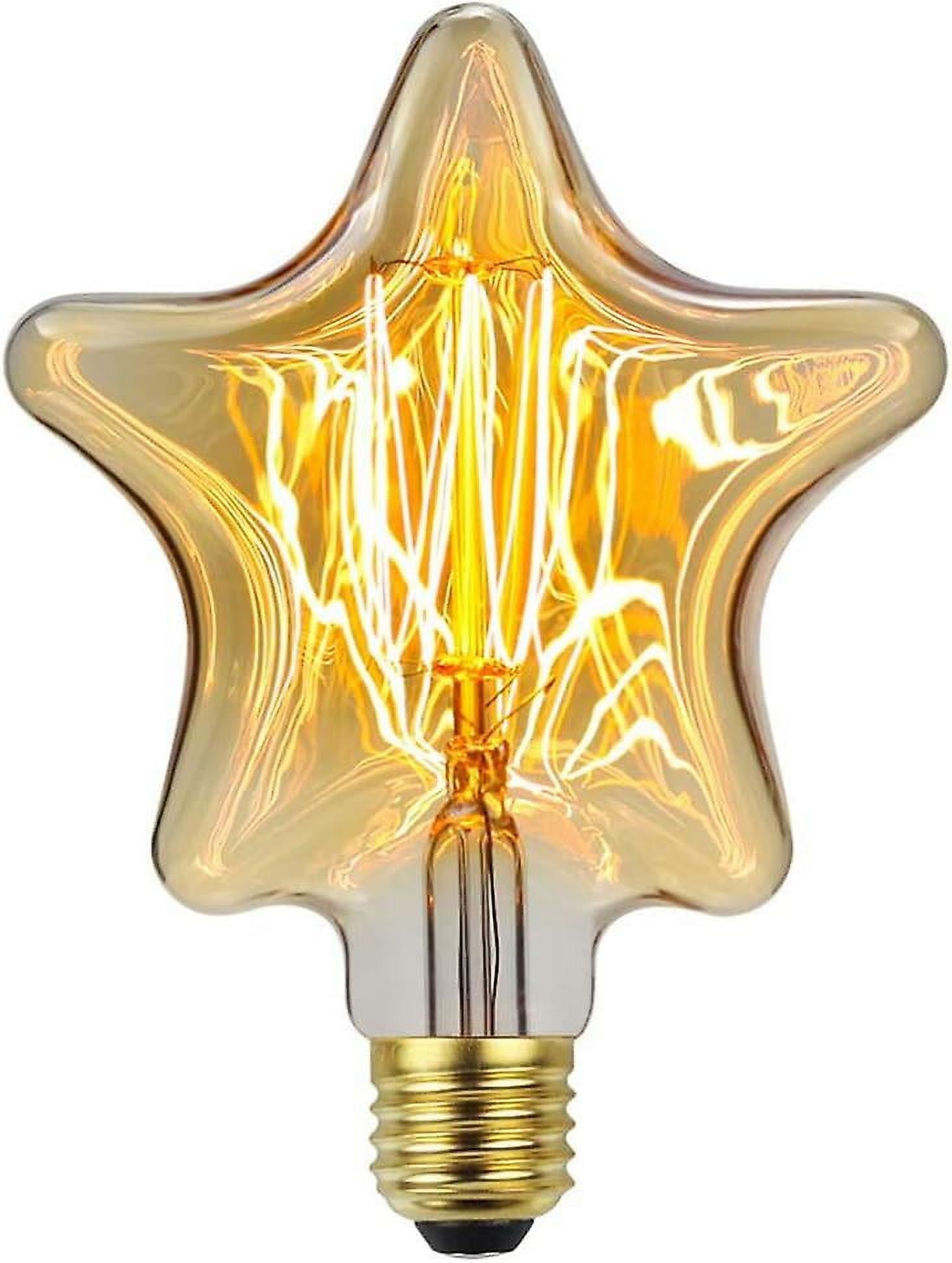 CCNZZITSHT Star Shaped Light Bulb Vintage Antique Retro Art Decorative ...