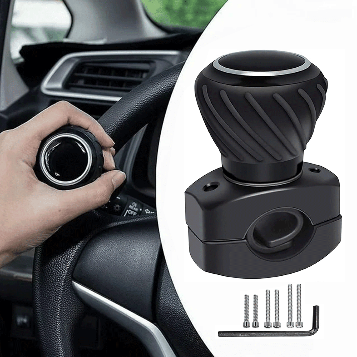 CCNZZITSHT Steering Wheel Knob, Universal Car Steering Wheel Aid ...
