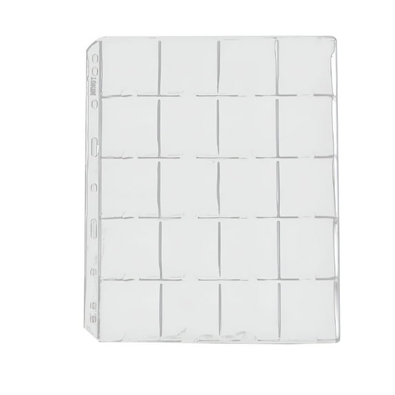 CCOCC 1/10 Sheets 20 Pockets Clear PVC Coin Holder Page Album for Coin ...