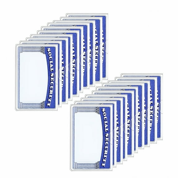 CCOCC 10/20 Pcs Social Security Card Sleeves Transparent Medicare Card ...