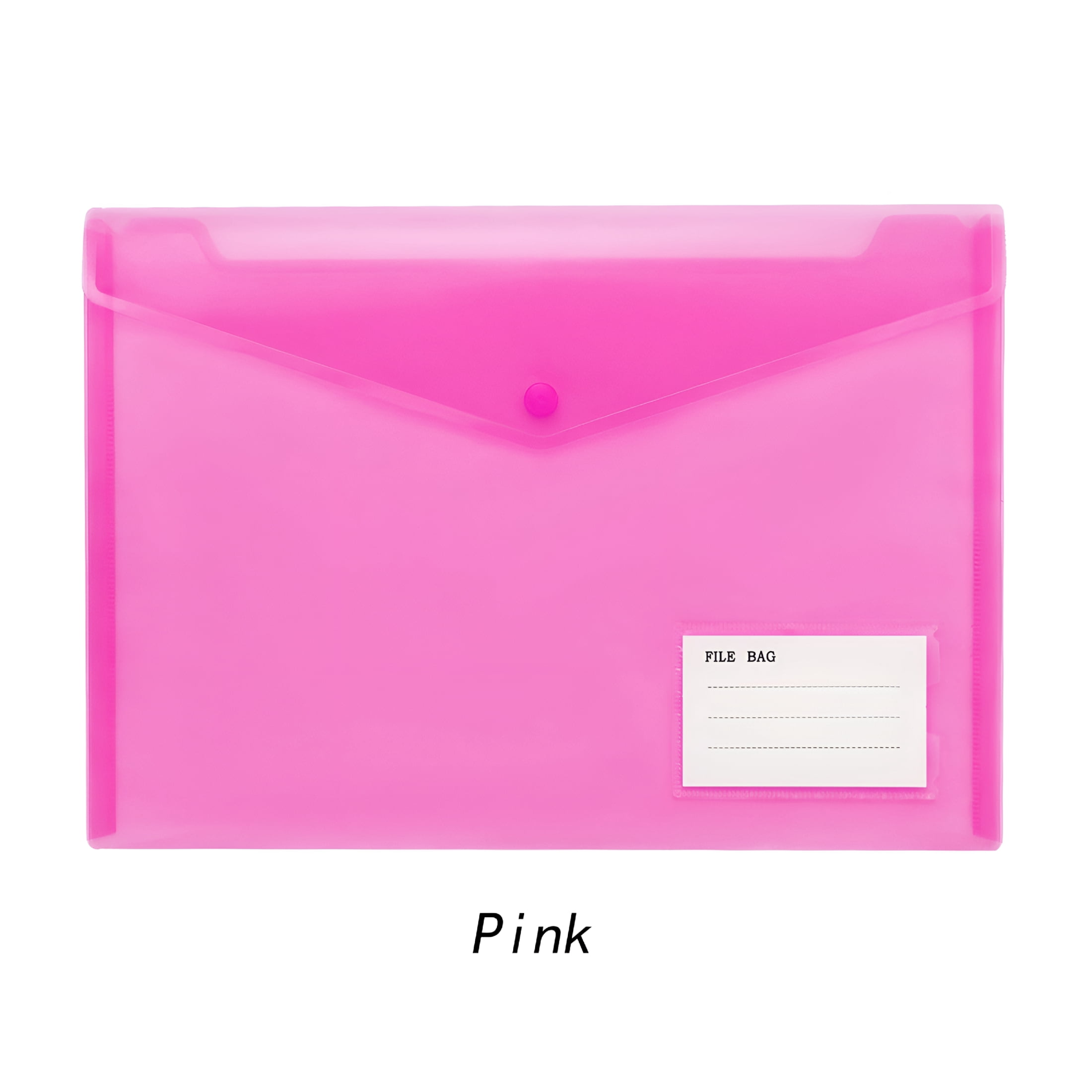 CCOCC 10-Pack Clear Document File Folders with Label Pockets and Paste ...