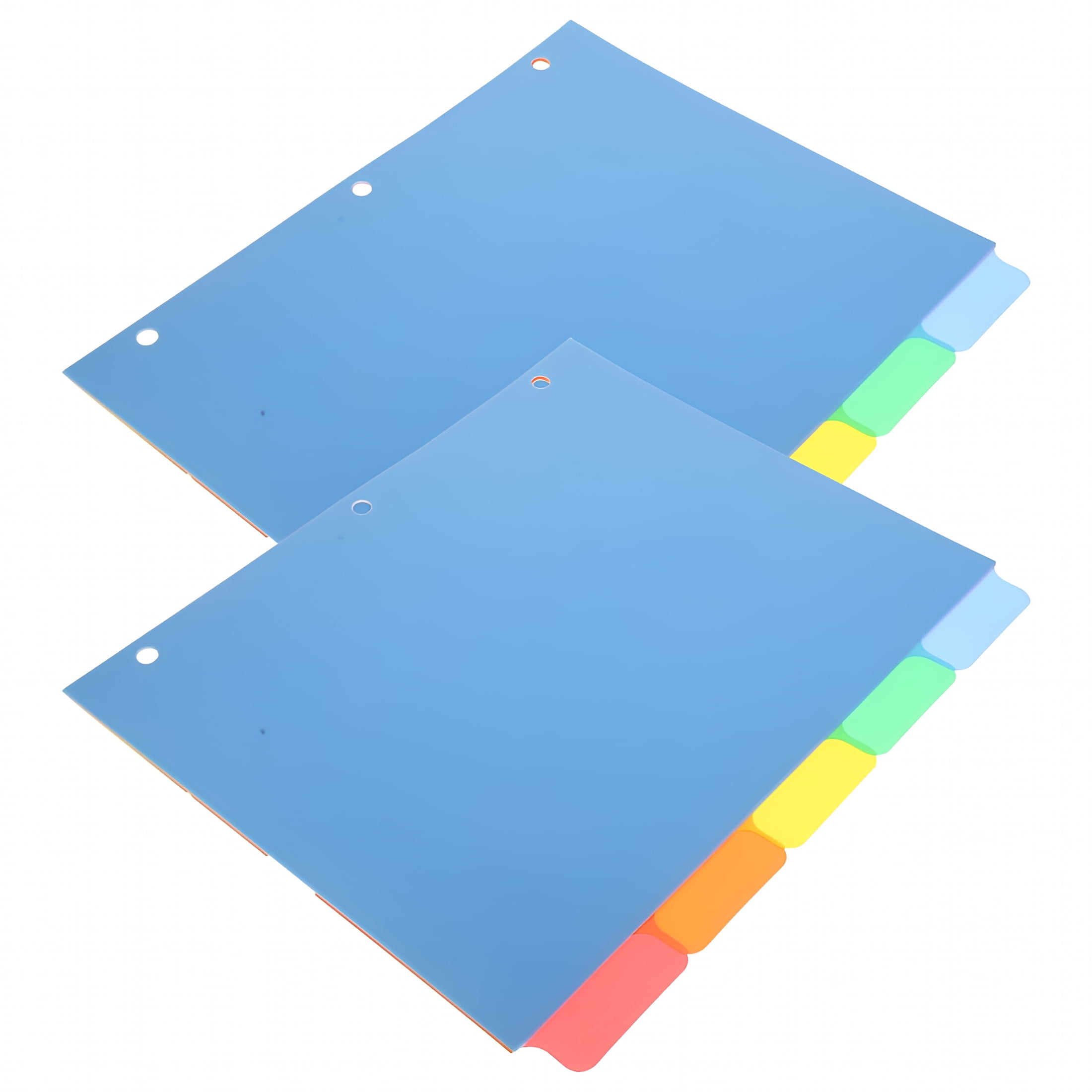 CCOCC 10 Pcs 3 Hole Punched Page Divider Binder Dividers Category Index ...