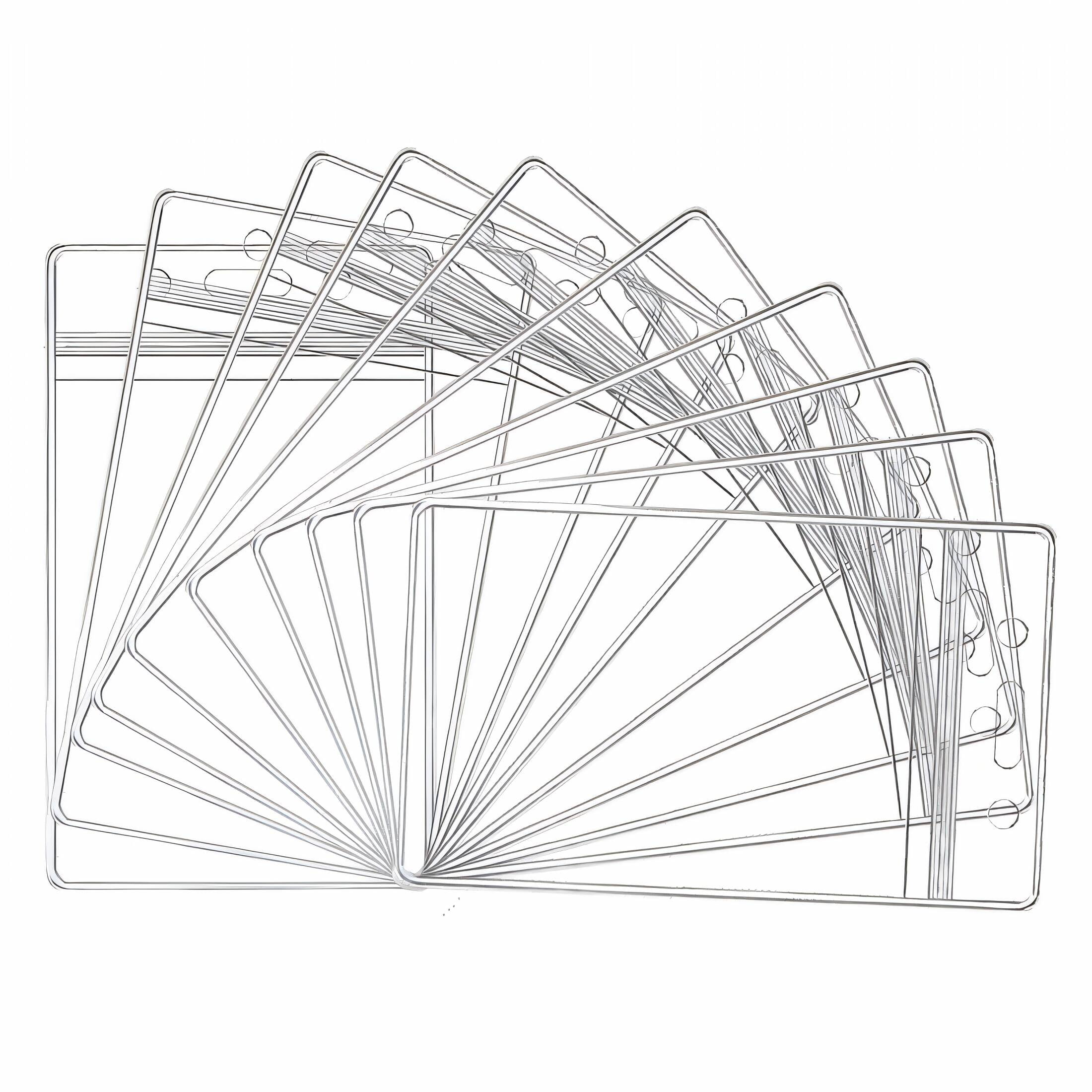 CCOCC 10 Pcs ID Badge Holders,Waterproof PVC Clear Vertical Name Tag ...