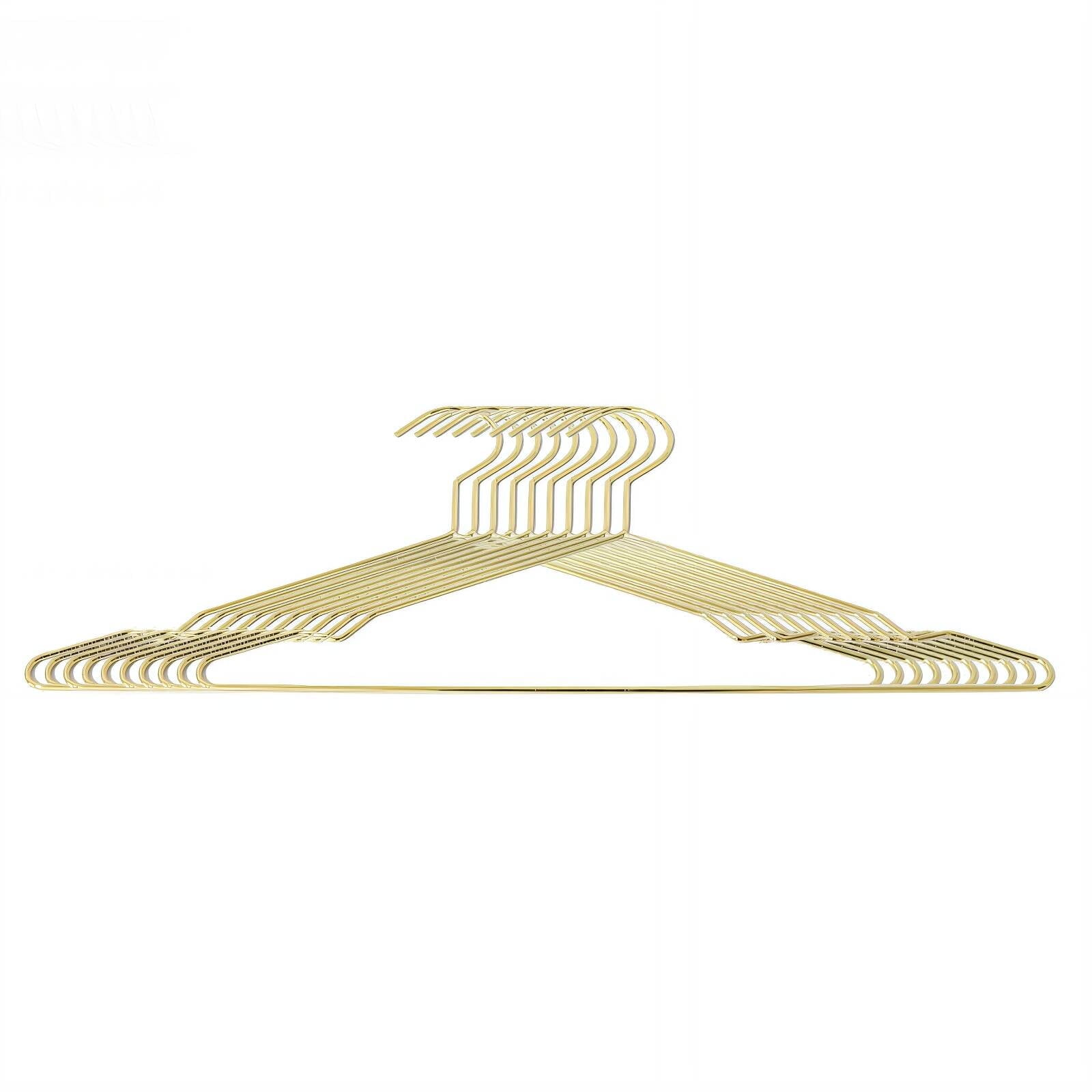 CCOCC 10 Pcs Wire Hangers Protects Clothing From Wrinkles Or Creases ...