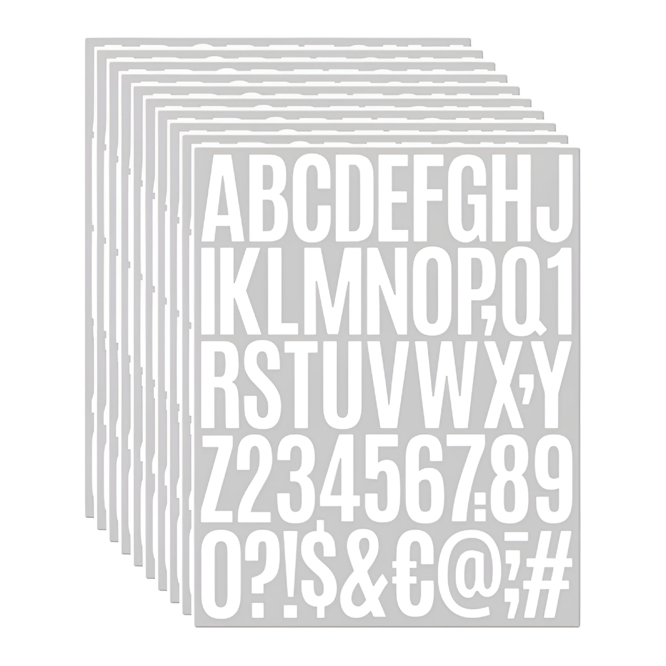CCOCC 10 Sheets 500 Pcs Vinyl Letter Stickers,2 Inch Self-Adhesive ...