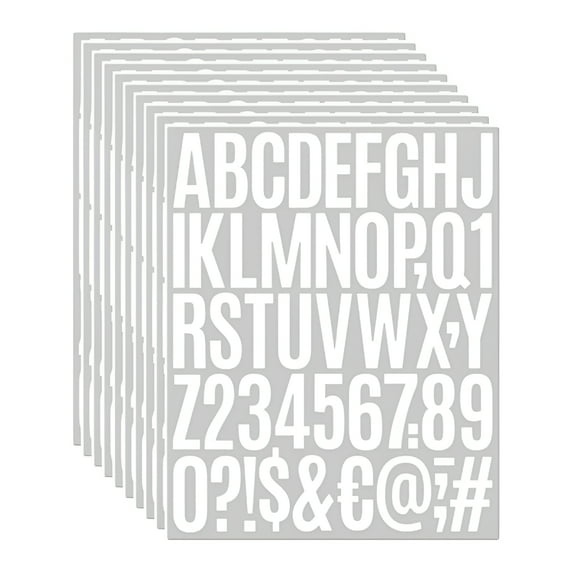 CCOCC 10 Sheets 500 Pcs Vinyl Letter Stickers,2 Inch Self-Adhesive ...