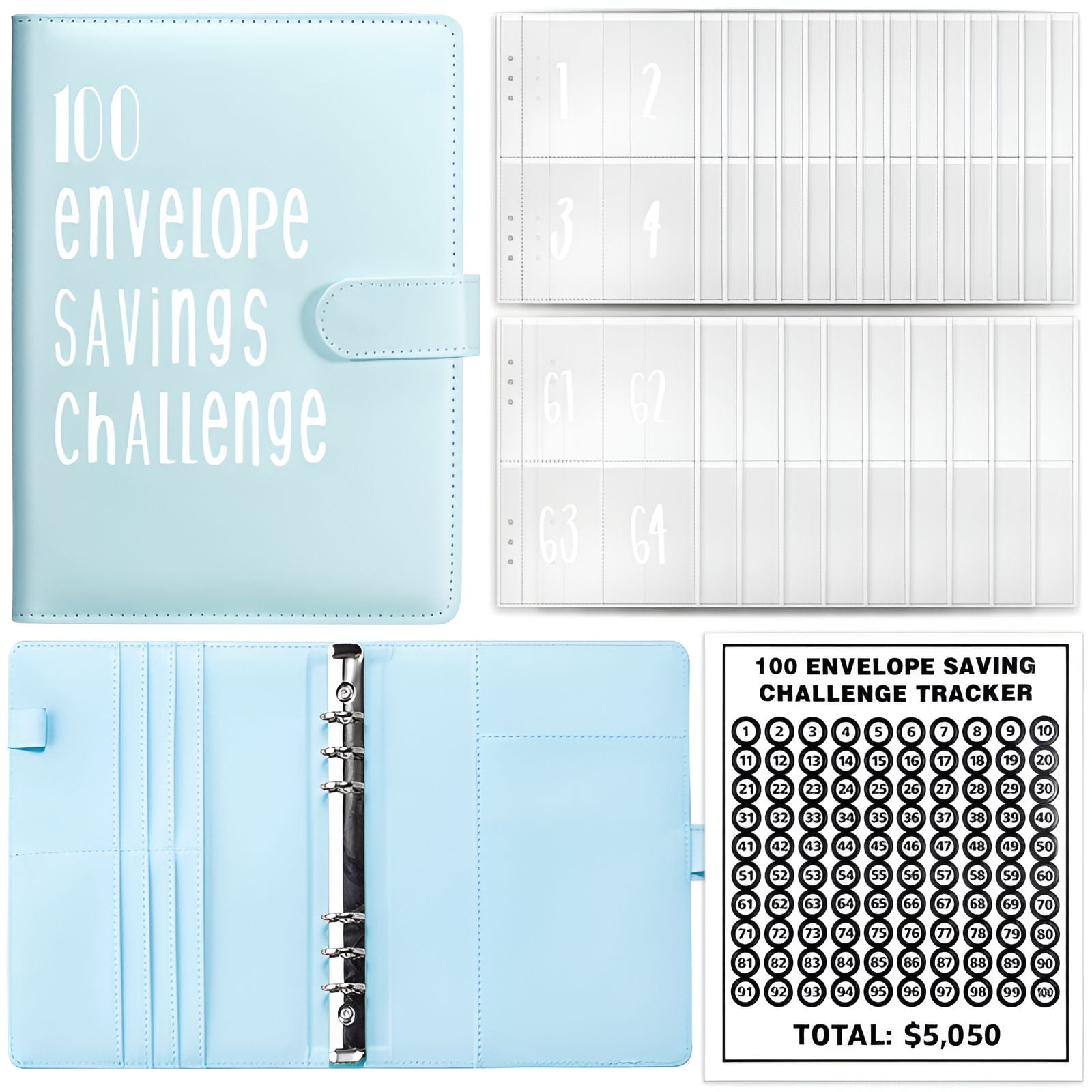 CCOCC 100 Day Savings Challenge Binder,Couple-Themed 100-Day Savings ...