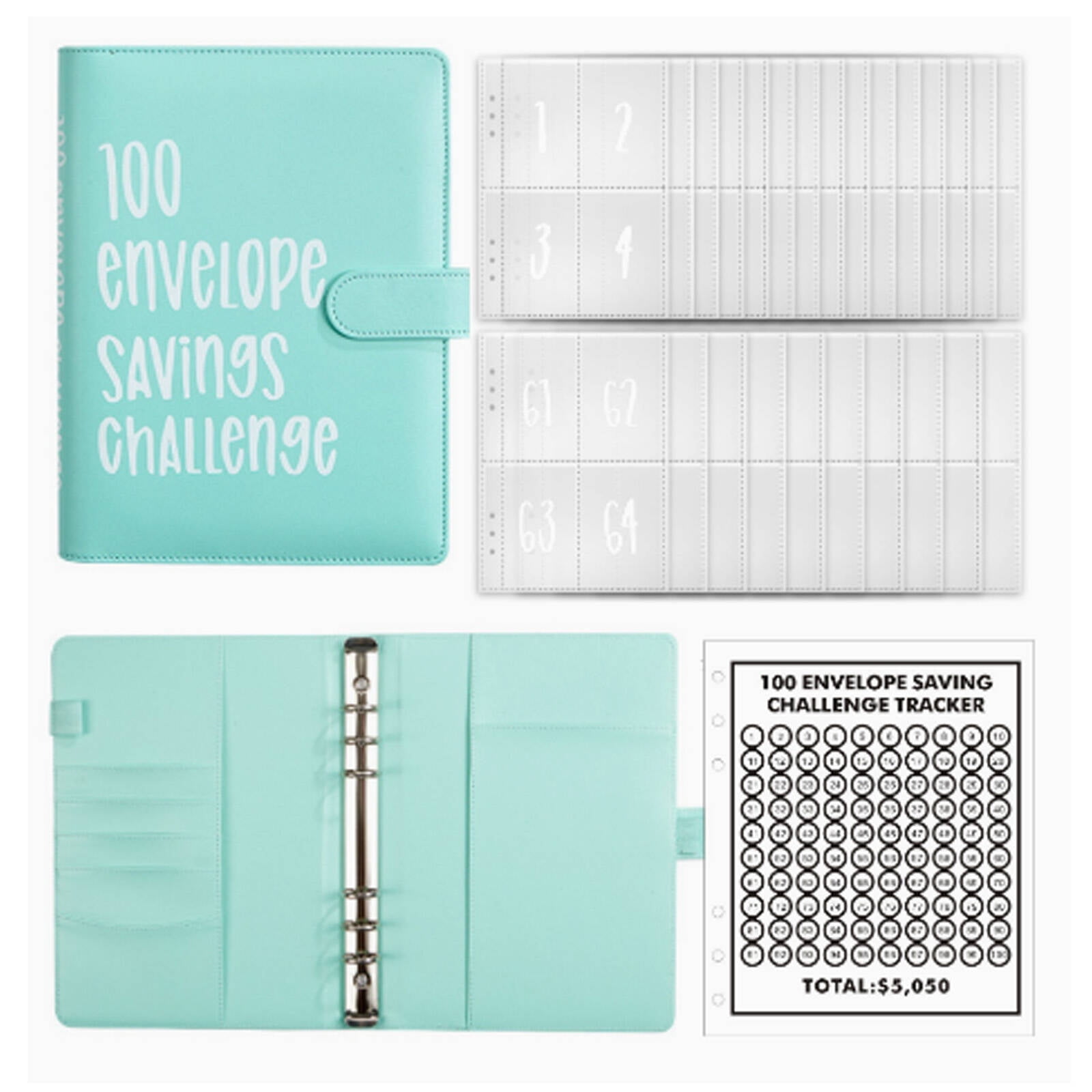 CCOCC 100 Envelopes Money Saving Challenge,Goal-Setting Fun Envelope ...