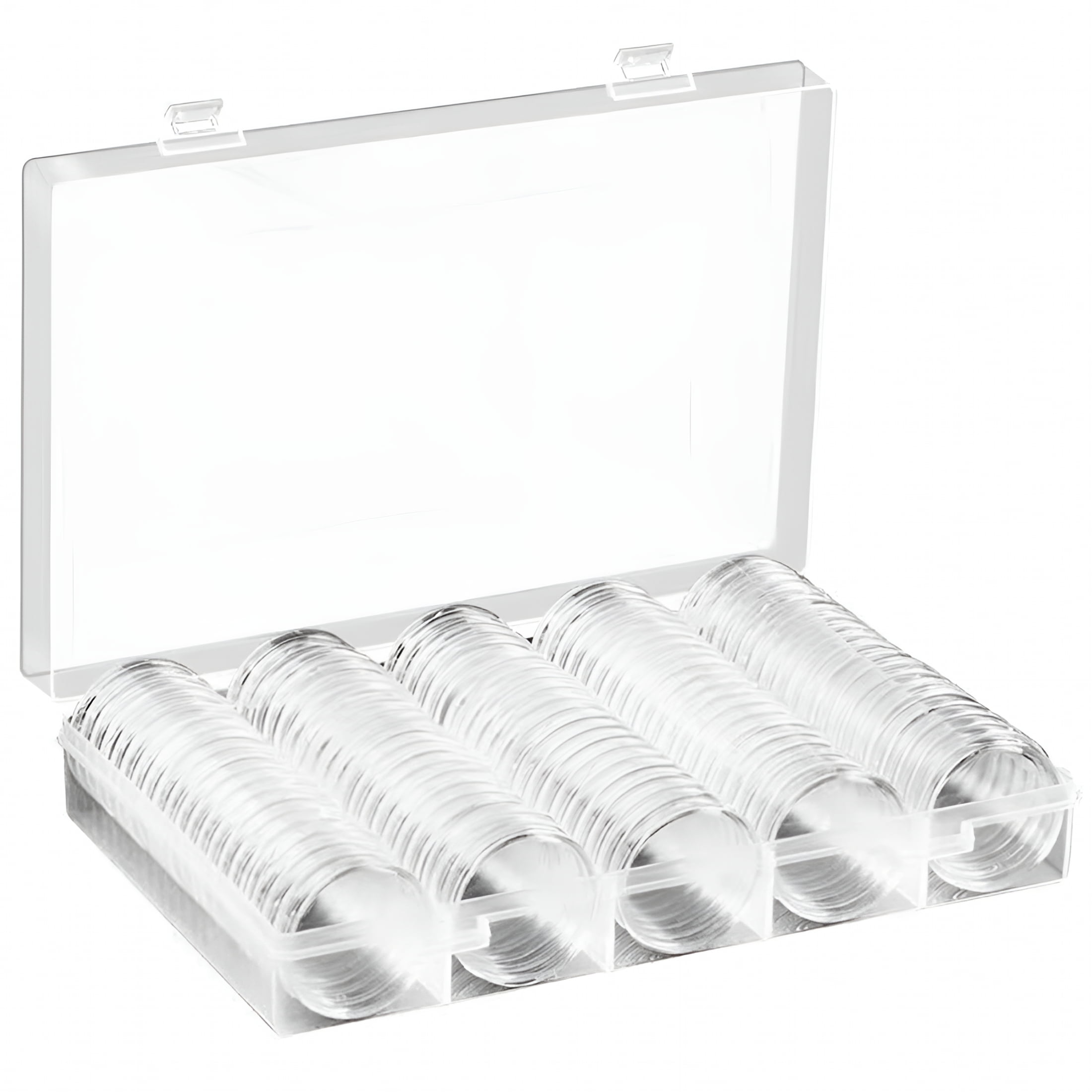 CCOCC 100 Pcs Coin Storage Organizer Display Stand Clip Boxes Money ...