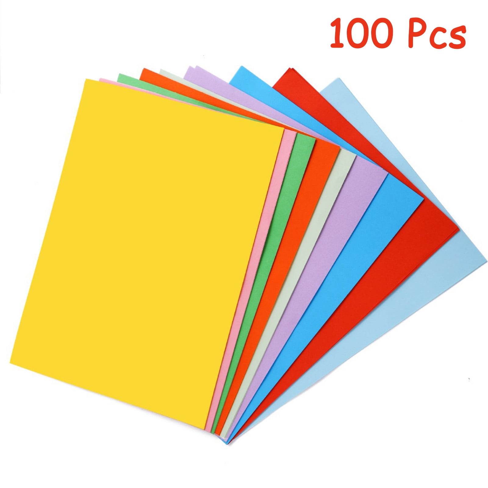 CCOCC 100 Pcs Colored Paper Children Origami Copy Paper Kindergarten ...