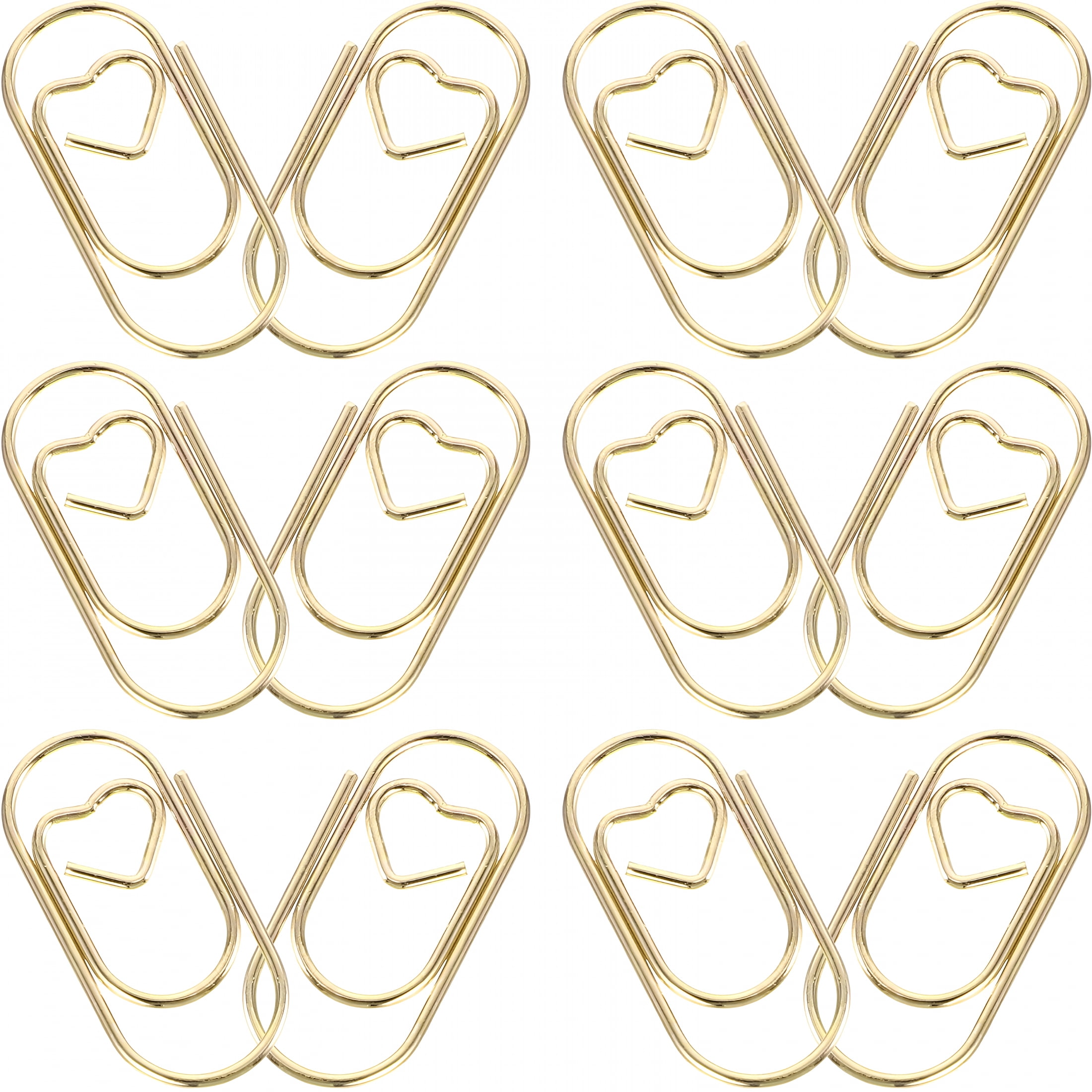 CCOCC 100 Pcs Metal Mini Paper Clip Clips Construction Assorted Colors ...