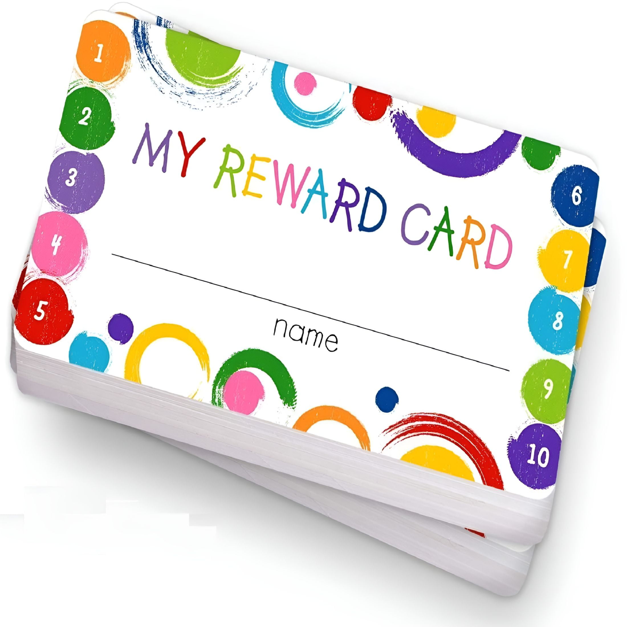 CCOCC 100 Sheets Cartoon Punch Cards Incentive Reward Cards Punch Cards ...