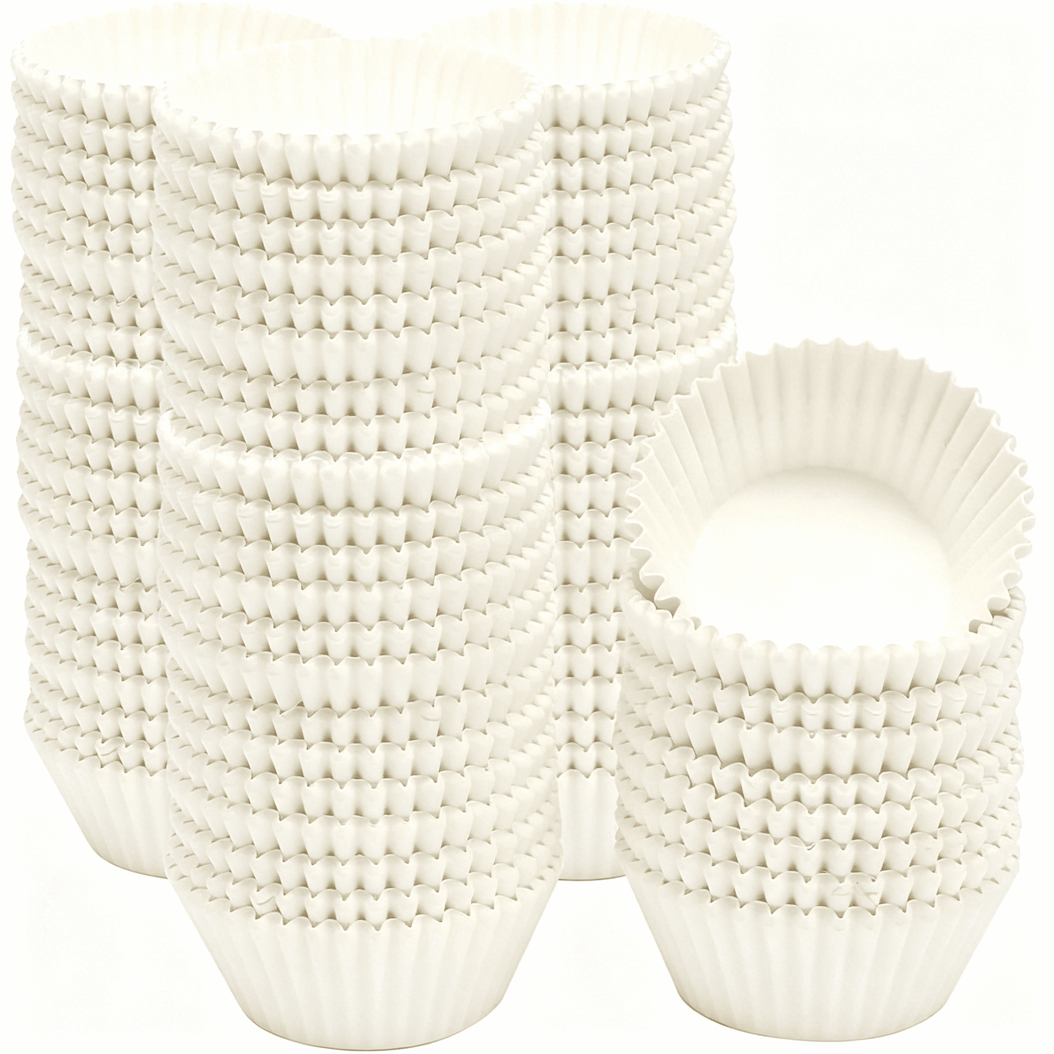 CCOCC 1000Pcs White Cupcake Liners Muffin Liner Food Grade Baking Cups ...