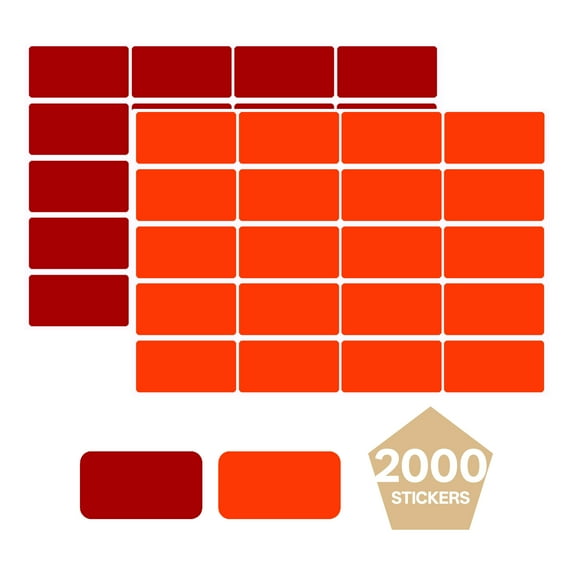 CCOCC 100Pcs Label Stickers,0.47"*1.73" 0.15 Pounds of Offset Paper ...