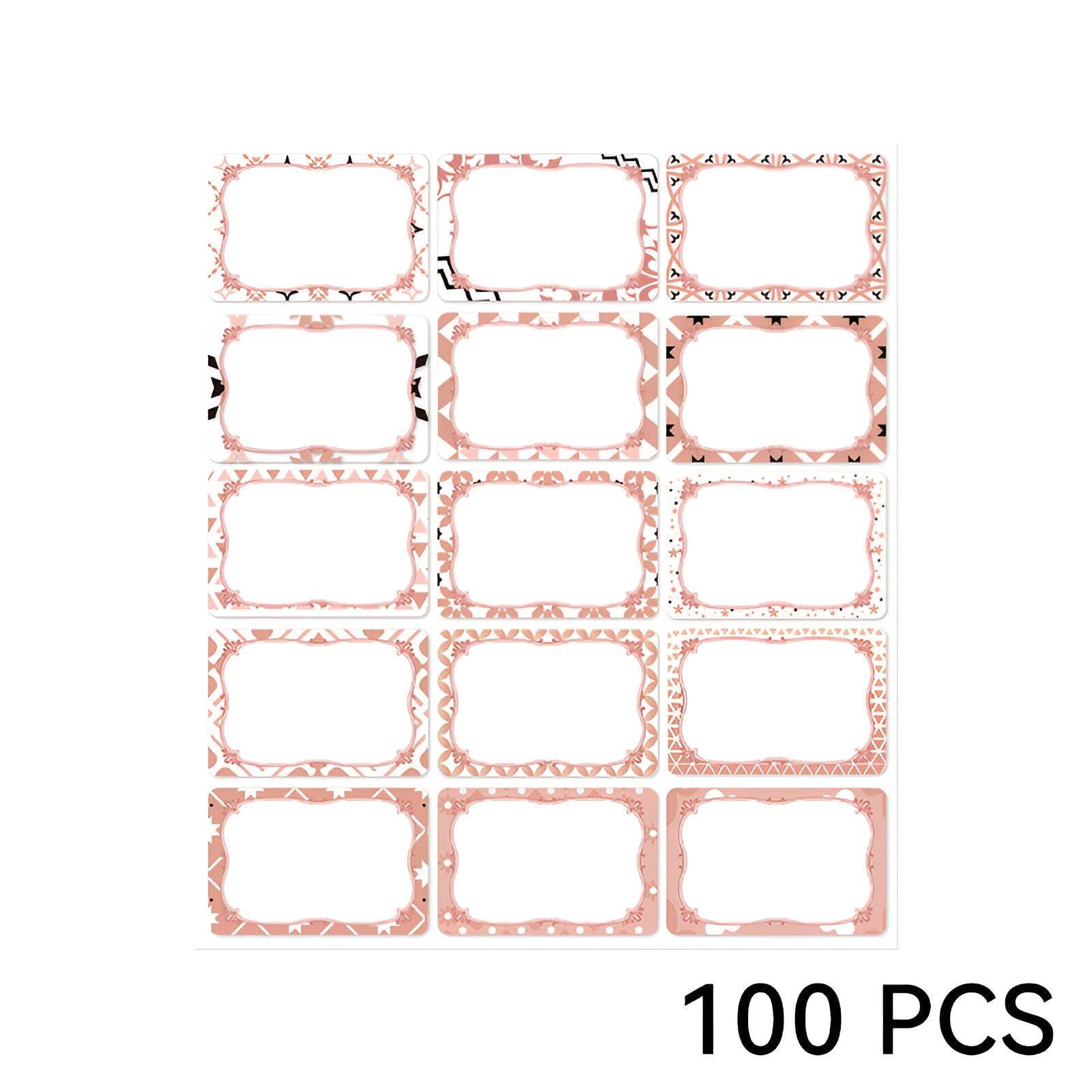 CCOCC 100Pcs Name Tags,Strong Adhesion Sticker Labels,Lasting Stick ...