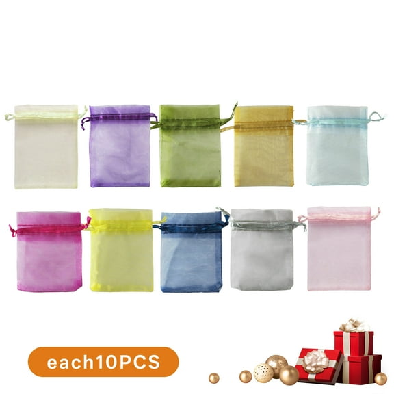 Yuangui 10PCS Small Burlap Sack Linen Jute Drawstring Bags 20cm ...