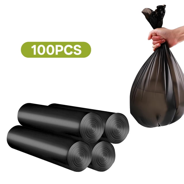 100Pcs Small Trash Bags - Heavy duty - Walmart Business Supplies