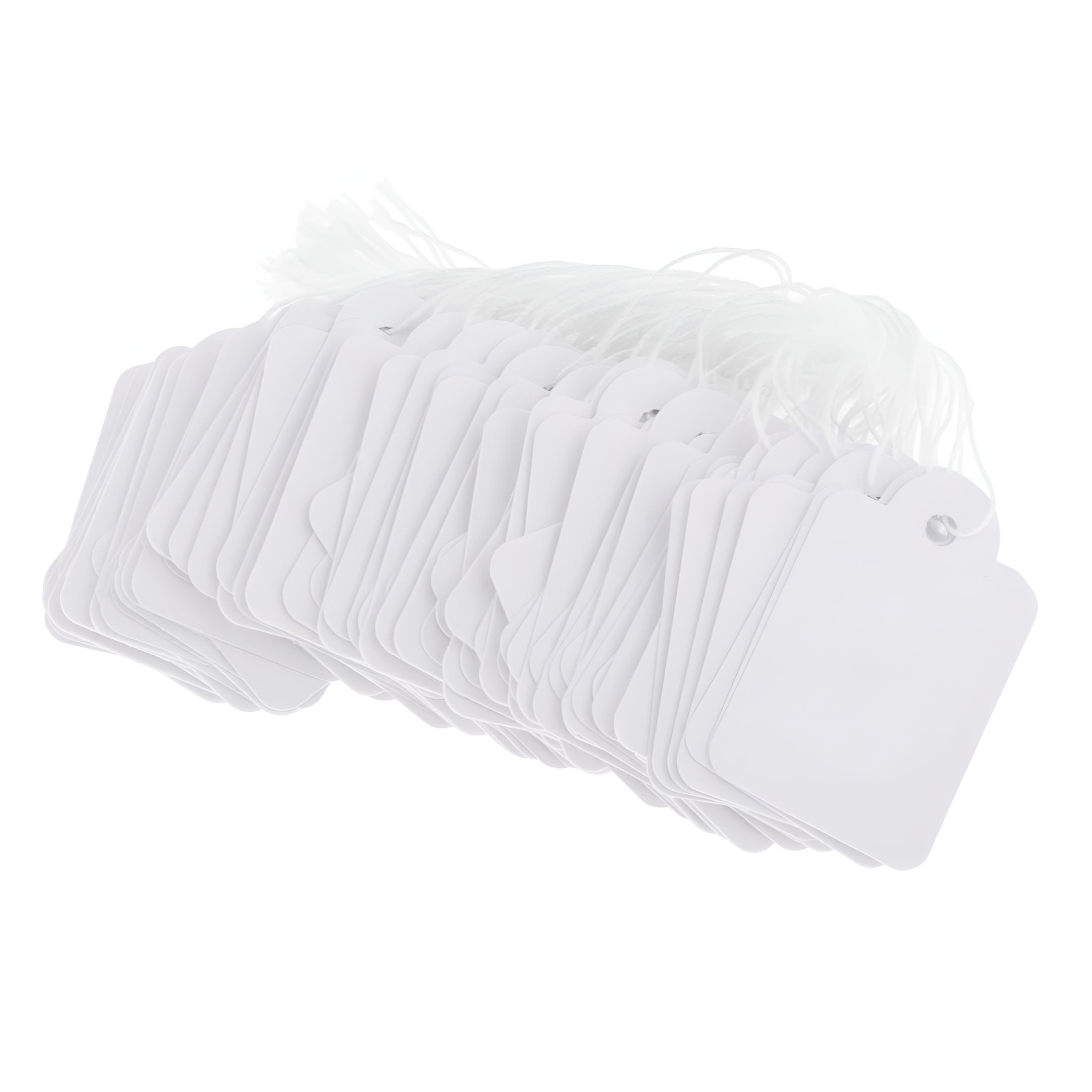 CCOCC 100x Price Display Tags Price Hanging Labels with String Attached ...
