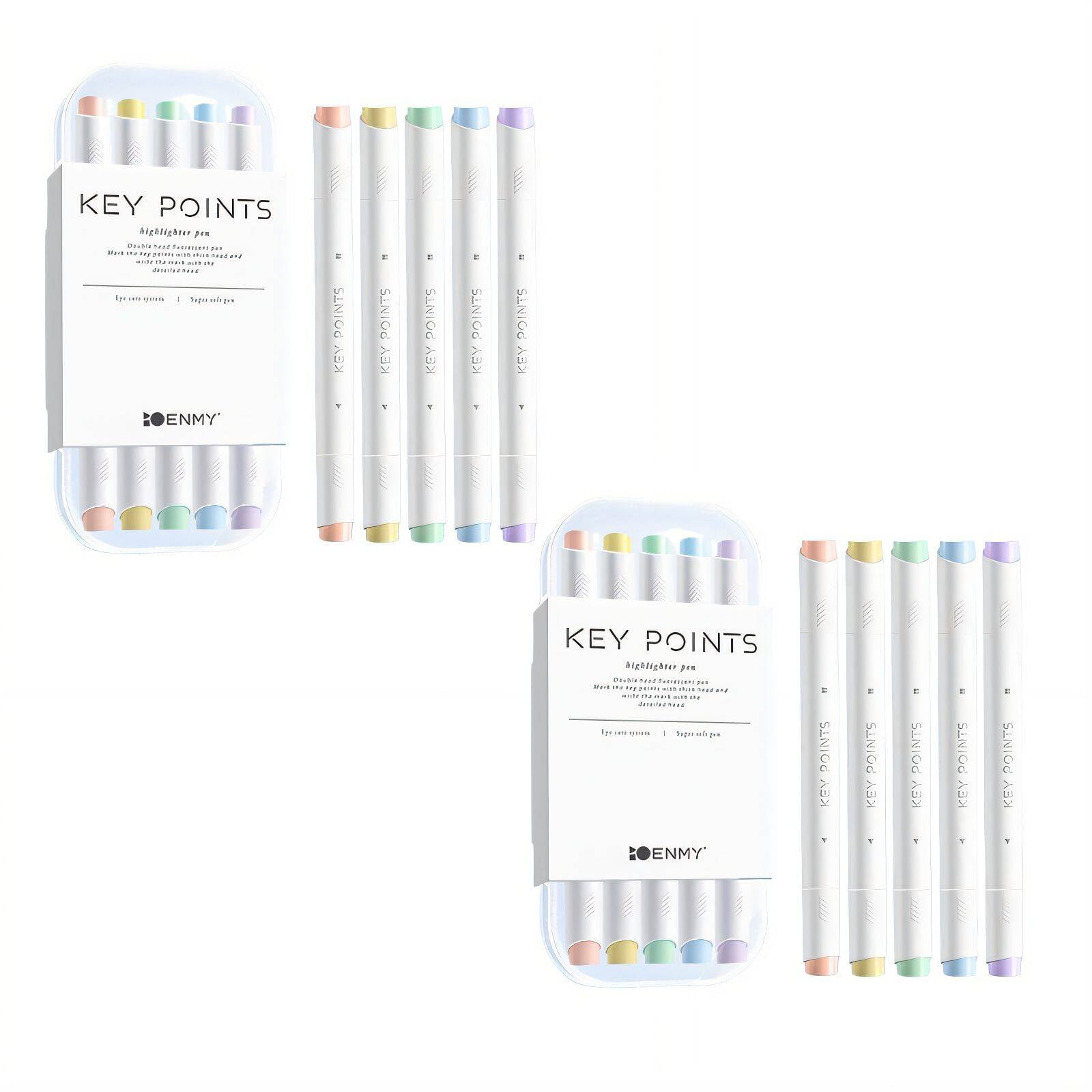 CCOCC 10Pcs Book Highlighters No Bleed,Non-Overlapping Classification ...