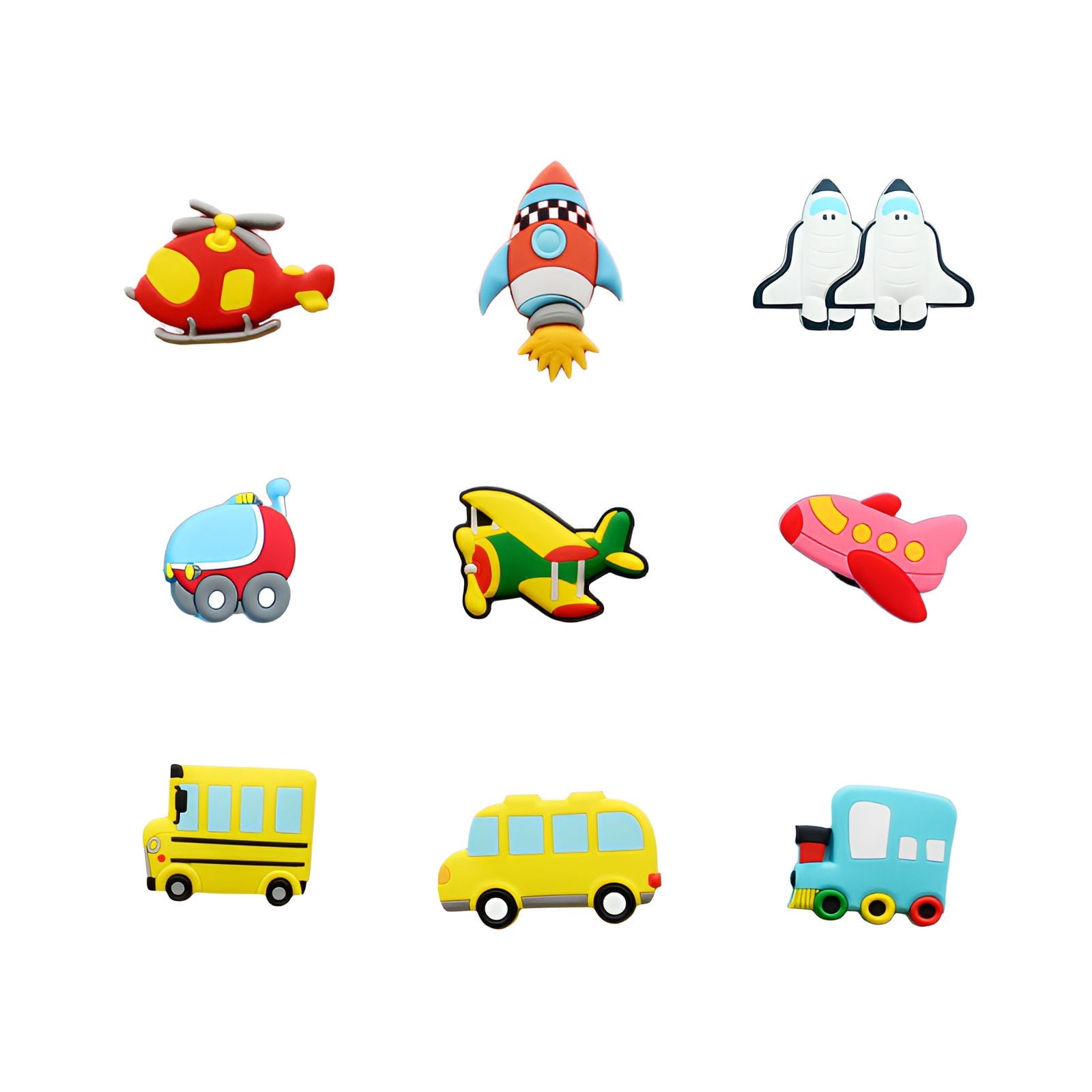 CCOCC 10Pcs Fridge Magnets,Cartoon Transportation Design Refrigerator ...