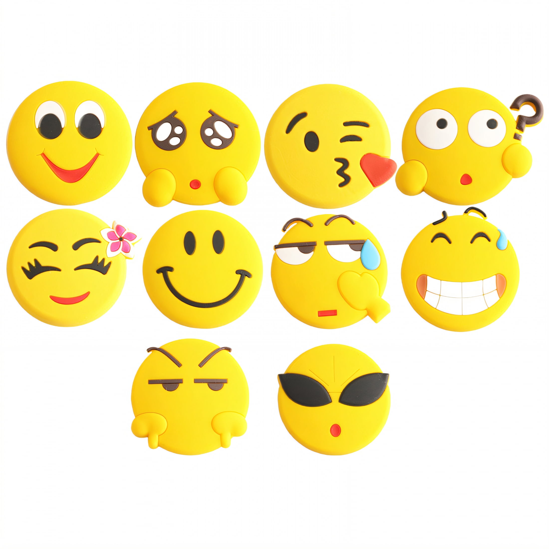 CCOCC 10Pcs Fridge Magnets,Cartoon Smiley Face Cute Fridge Magnets ...