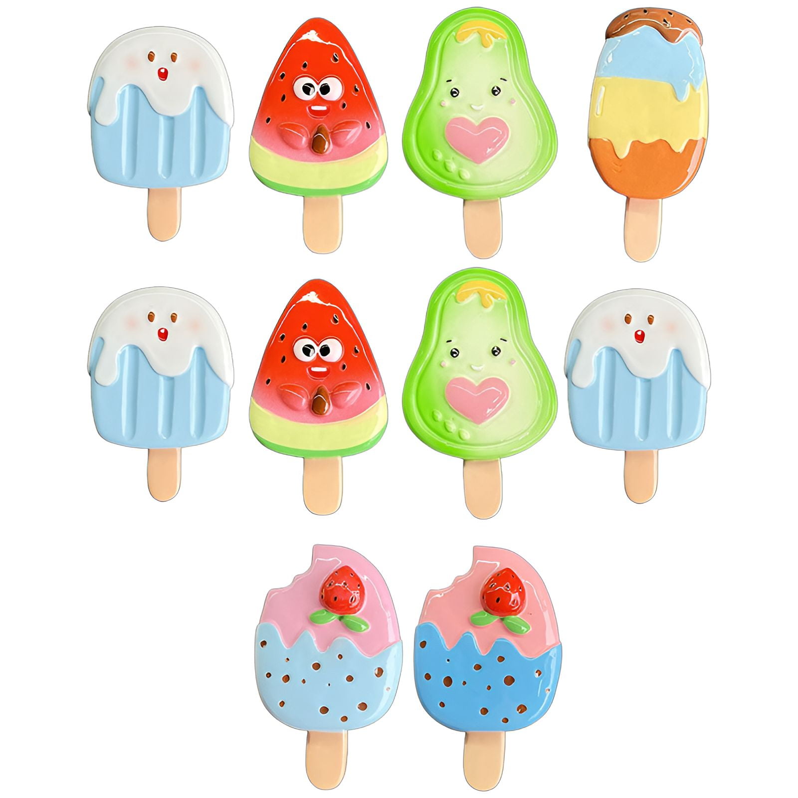 CCOCC 10Pcs Fridge Magnets,Cute Fridge Magnets,Cute Watermelon Funny ...