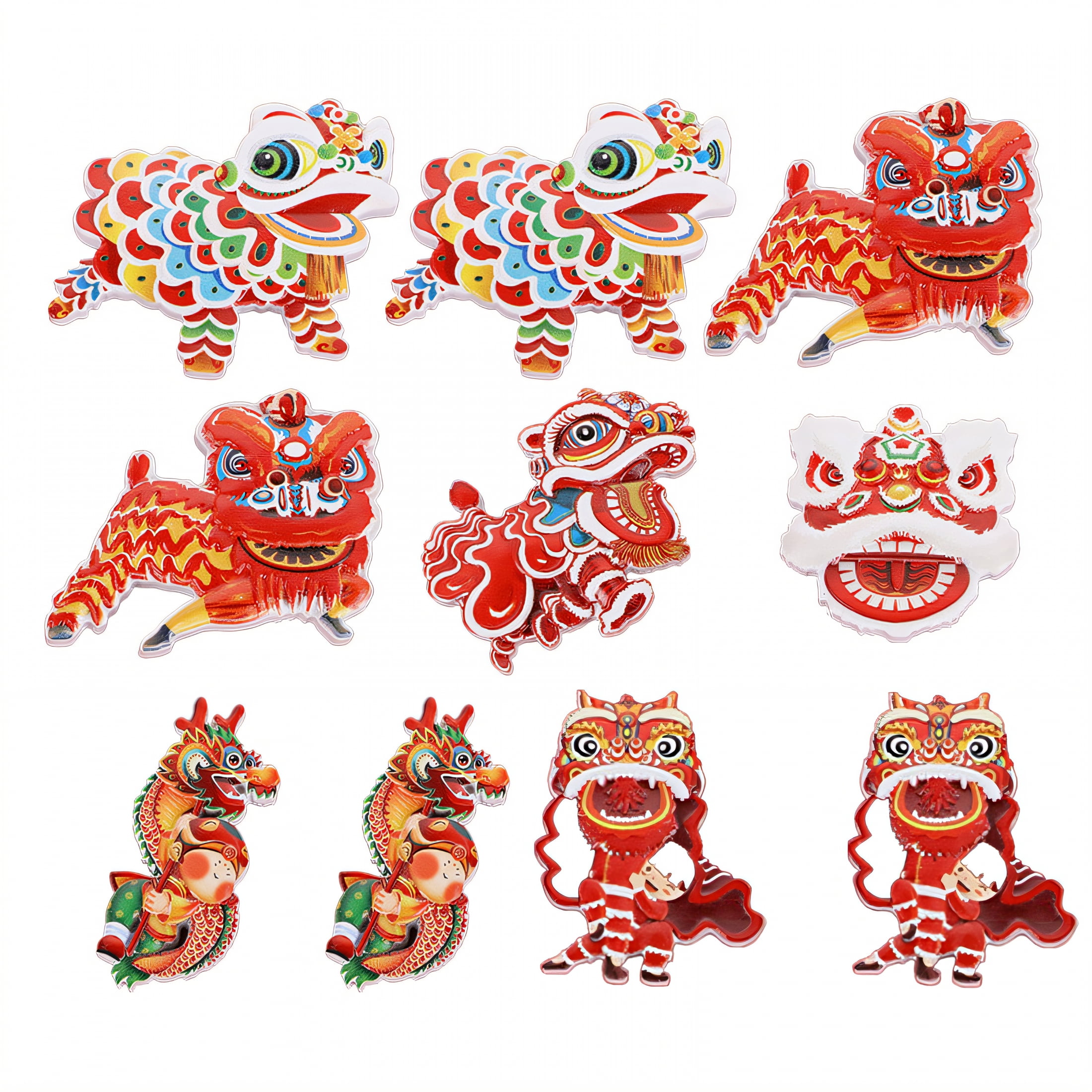 CCOCC 10Pcs Fridge Magnets,Resin Tiny Magnets,Magnetic Sheets,Style3 ...