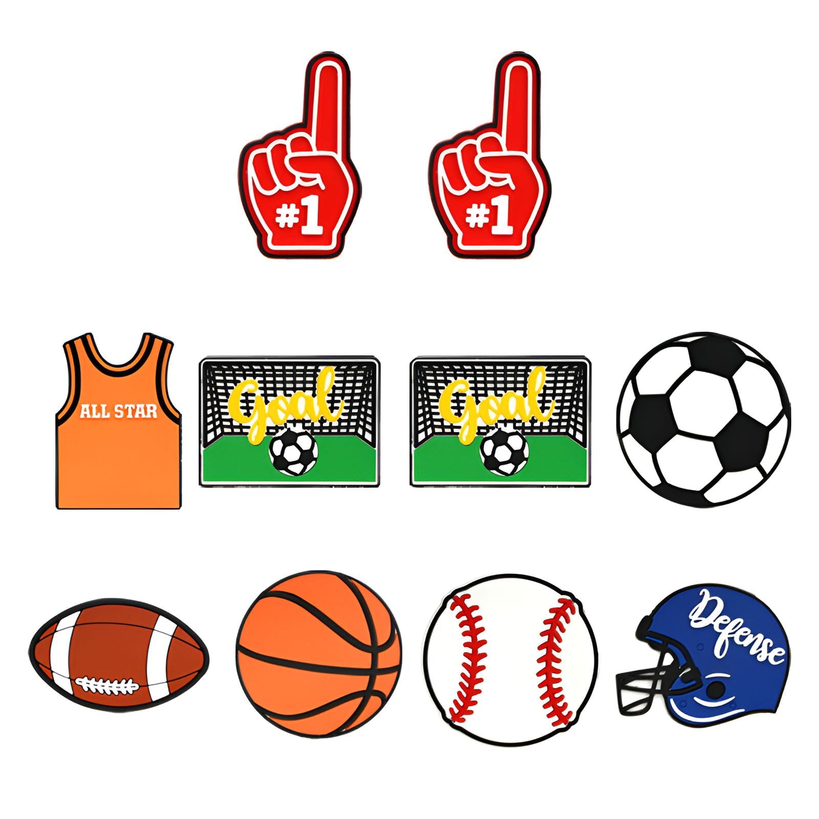 CCOCC 10Pcs Fridge Magnets,Safe Soft Rubber Material Refrigerator ...
