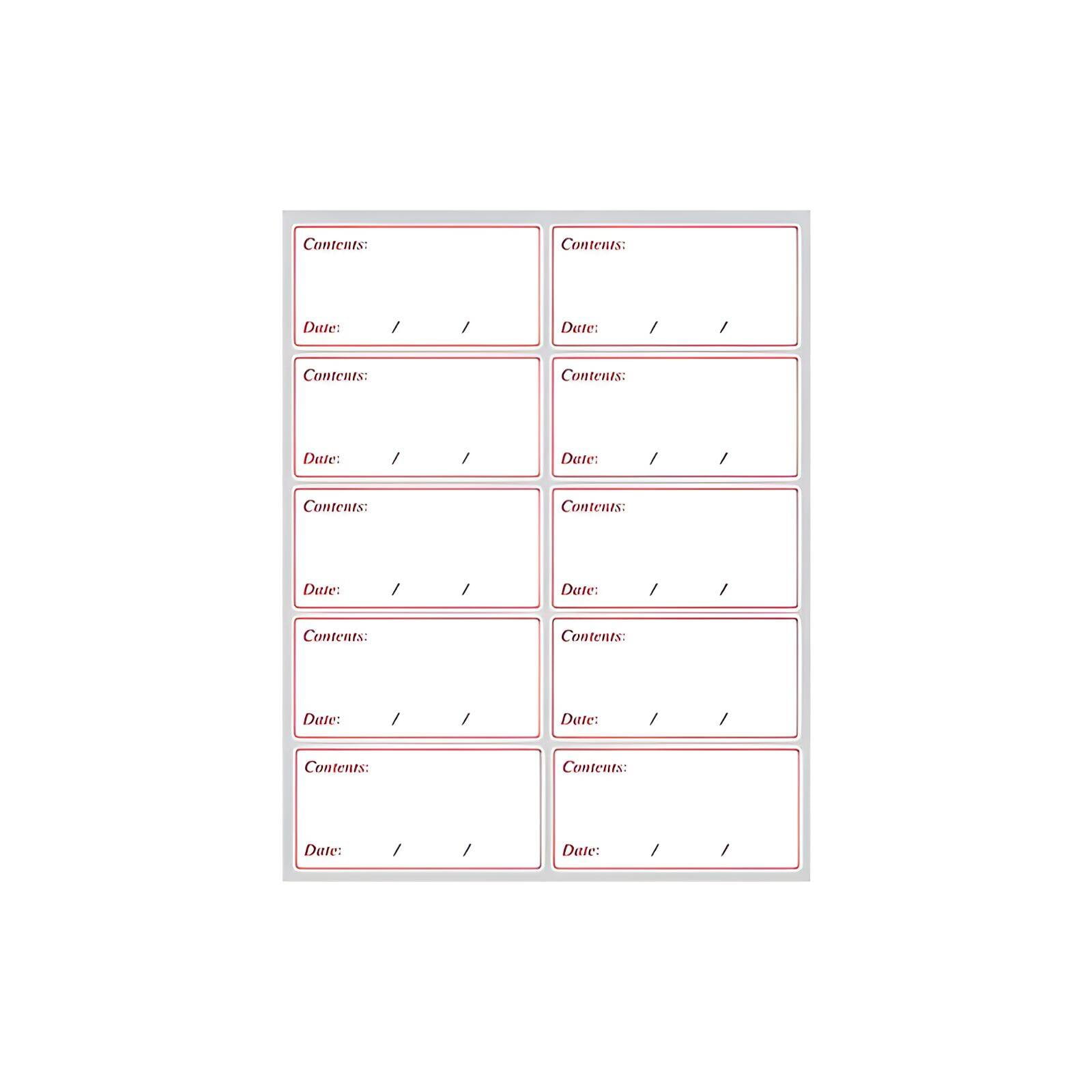 CCOCC 10Pcs Name Tags,Blank Surface Sticker Labels,Customizable Date ...