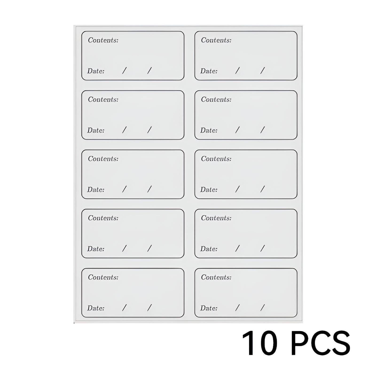 CCOCC 10Pcs Name Tags,Clean Labels Sticker Labels,Neat Organization ...