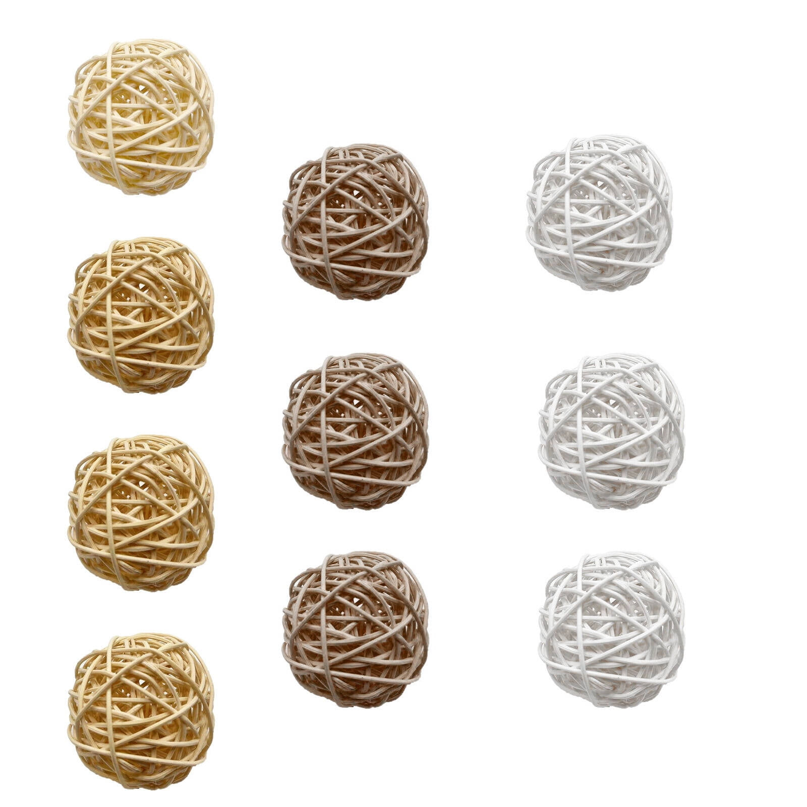 CCOCC 10Pcs Rattan Balls,Handmade Craftsmanship Decorative Balls,Eco ...