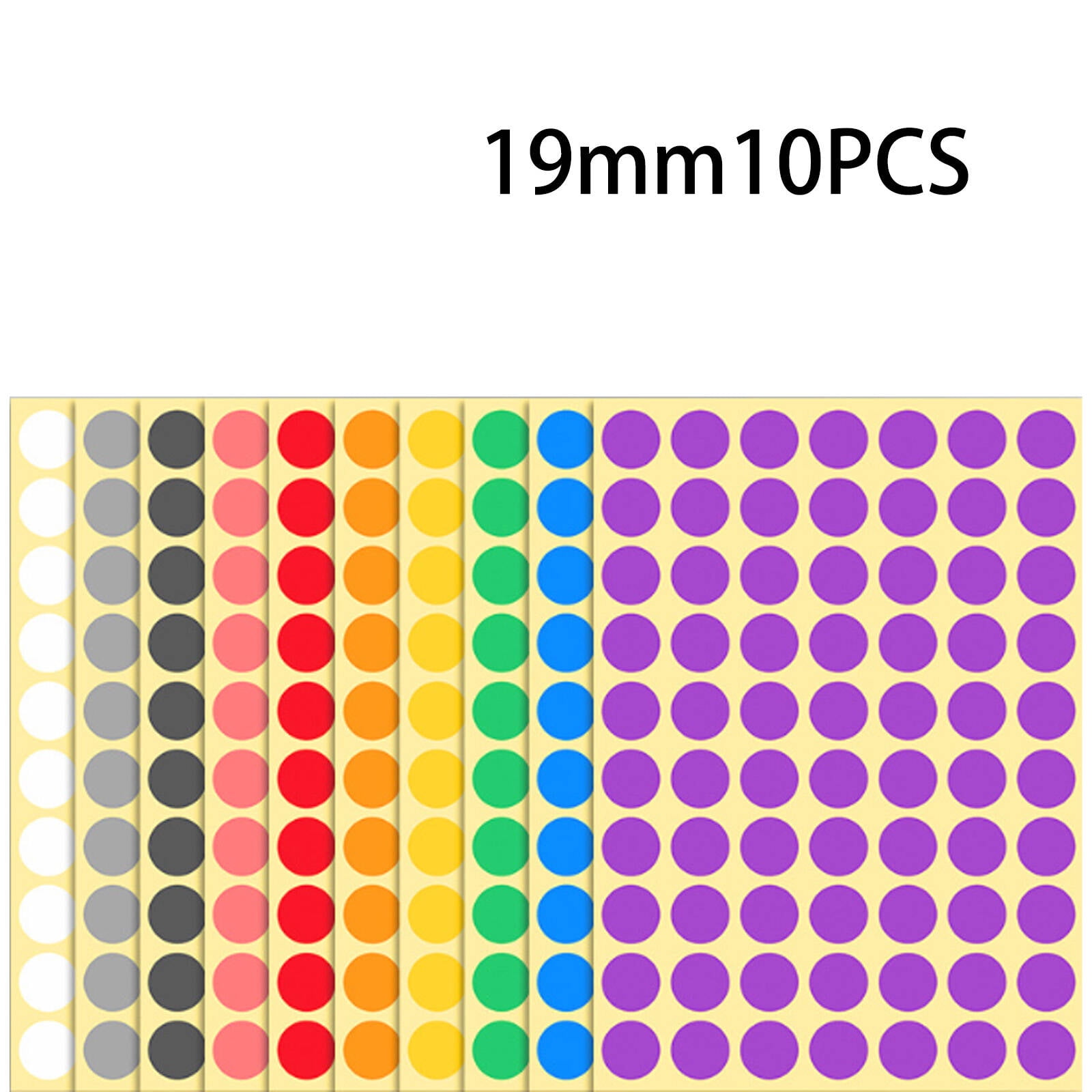 CCOCC 1120 Pcs Dot Stickers Round Colored Dot Stickers Removable ...