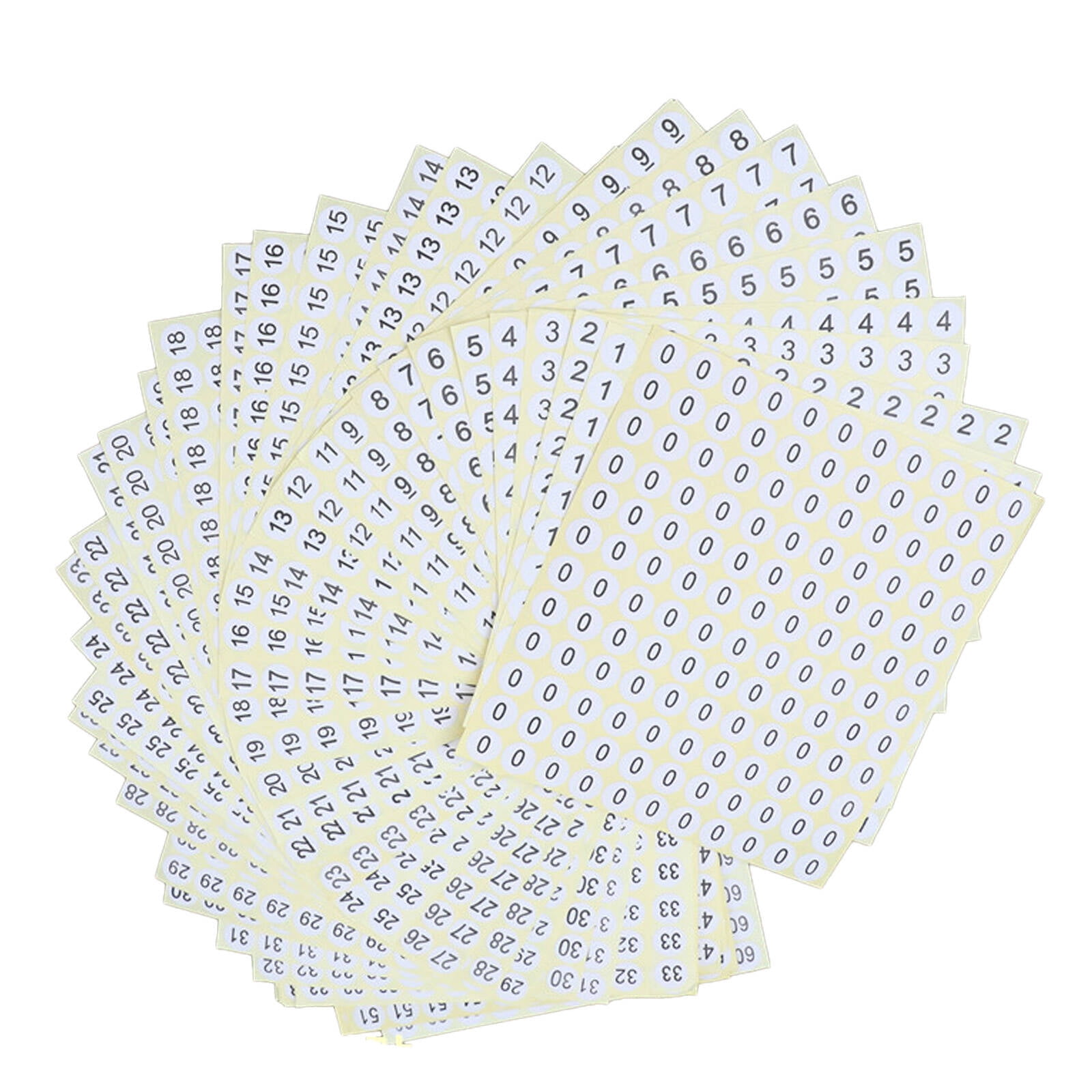 CCOCC 12 Pcs Cute Stickers,13mm Numeric Stickers Meme Stickers,Round ...