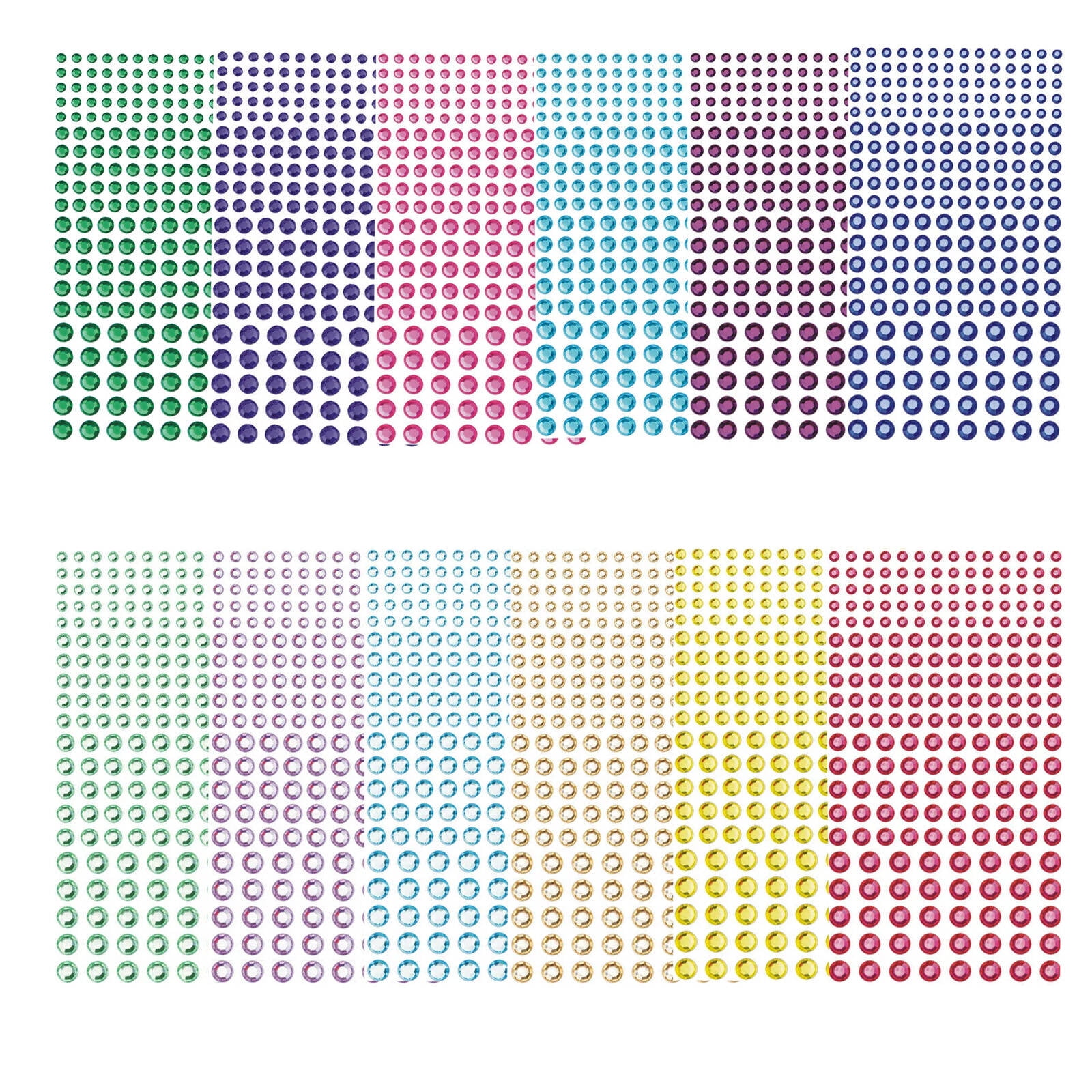 CCOCC 12 Pcs Cute Stickers,Shiny Bright Colors Meme Stickers,Clear ...