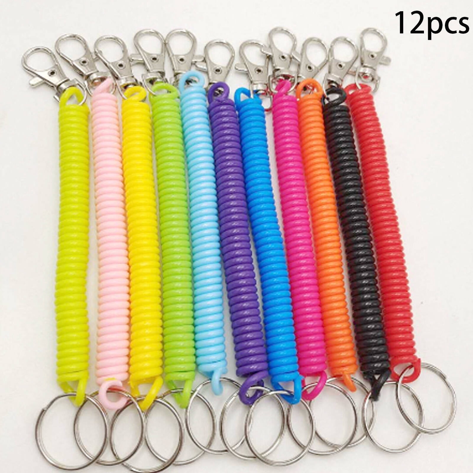CCOCC 12 Pcs Key Chain,High Elastic Keychain Wristlet,Multi-Purpose Key ...