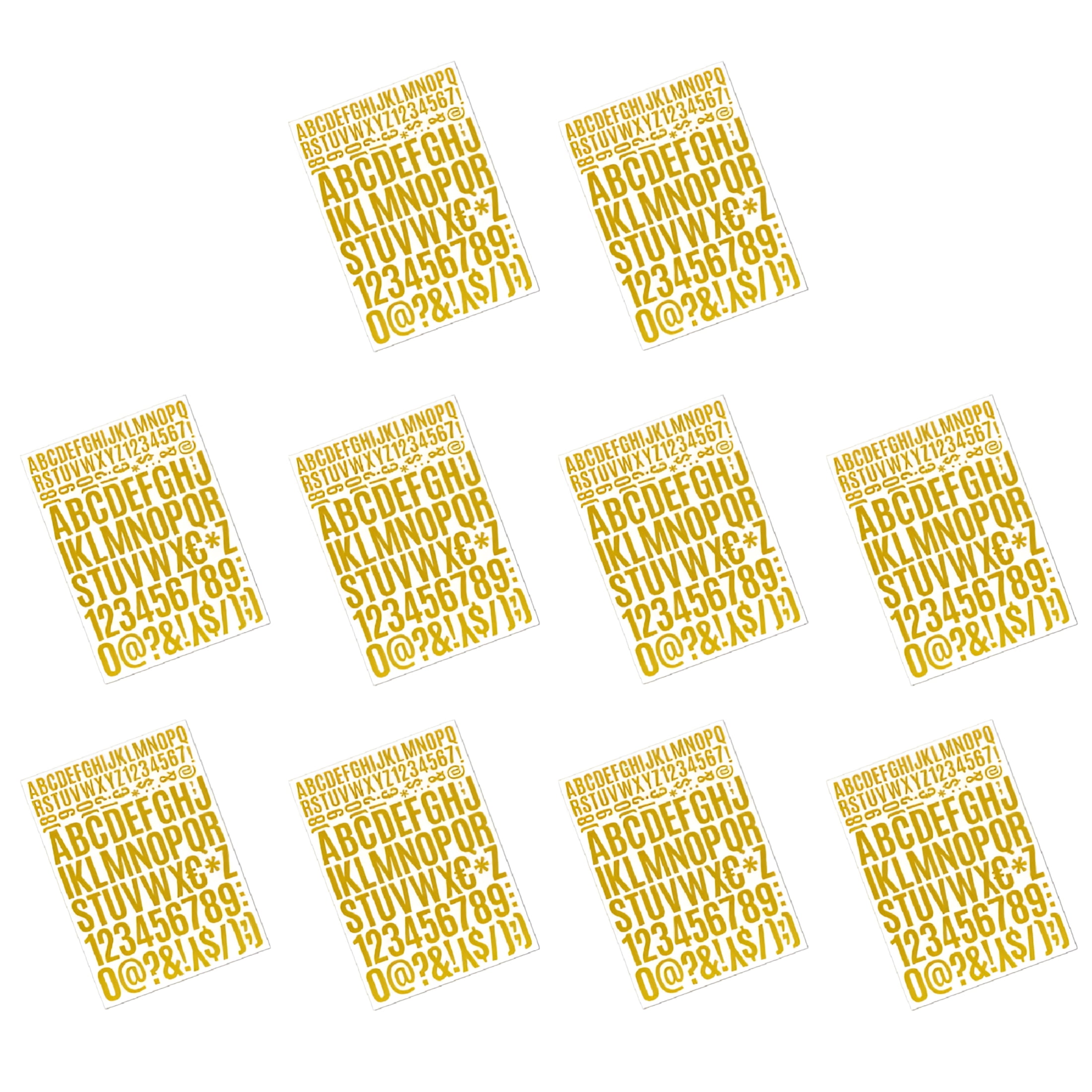 CCOCC 12 Sheets Hot Stamping Letter Stickers Labels Mailbox Letters for ...