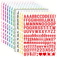 CCOCC 12 Sheets Letter Stickers Alphabet & Number Stickers Set,0.5Inch ...