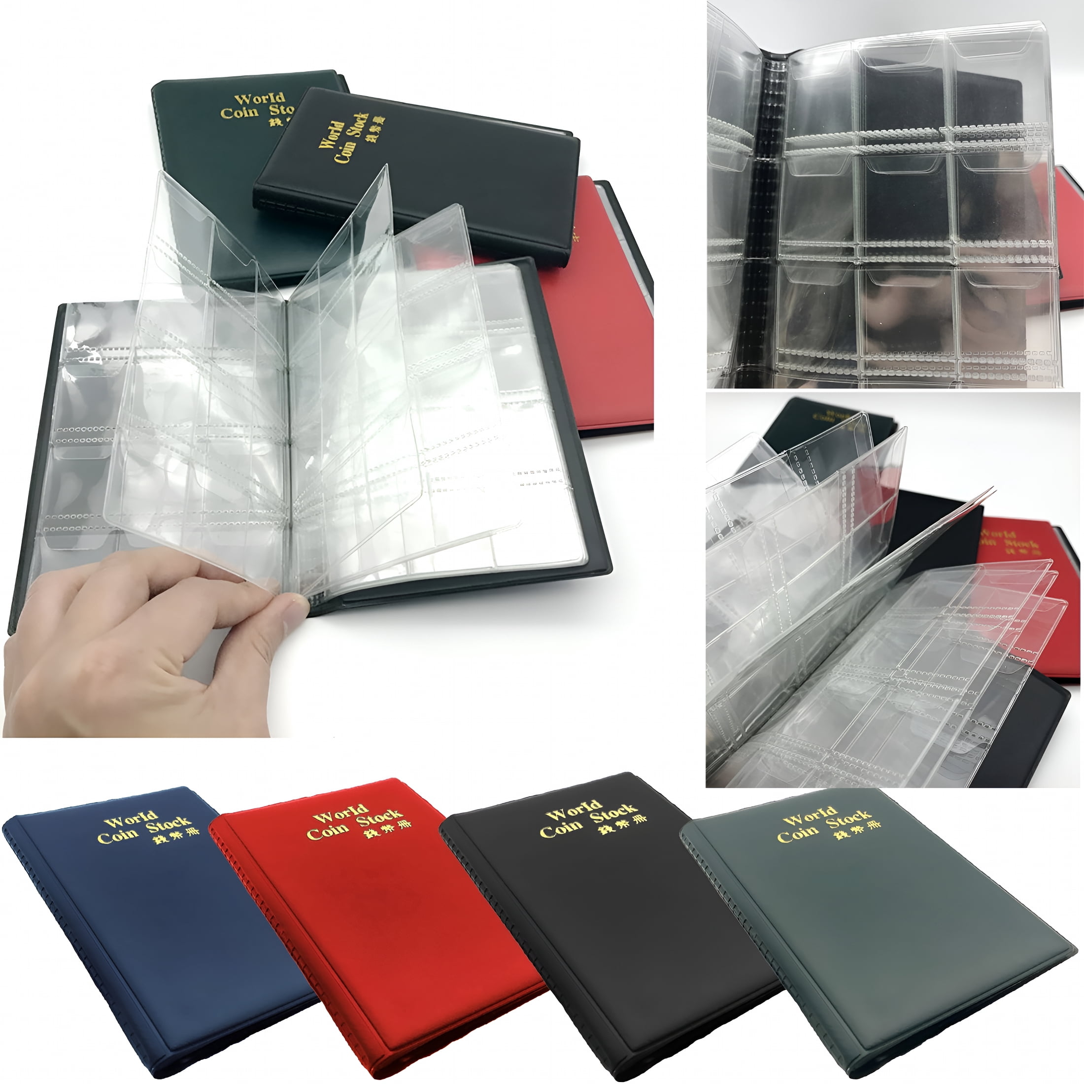 CCOCC 120 Pockets Coin Album Book,Penny Collecting Book,Souvenir Coins ...