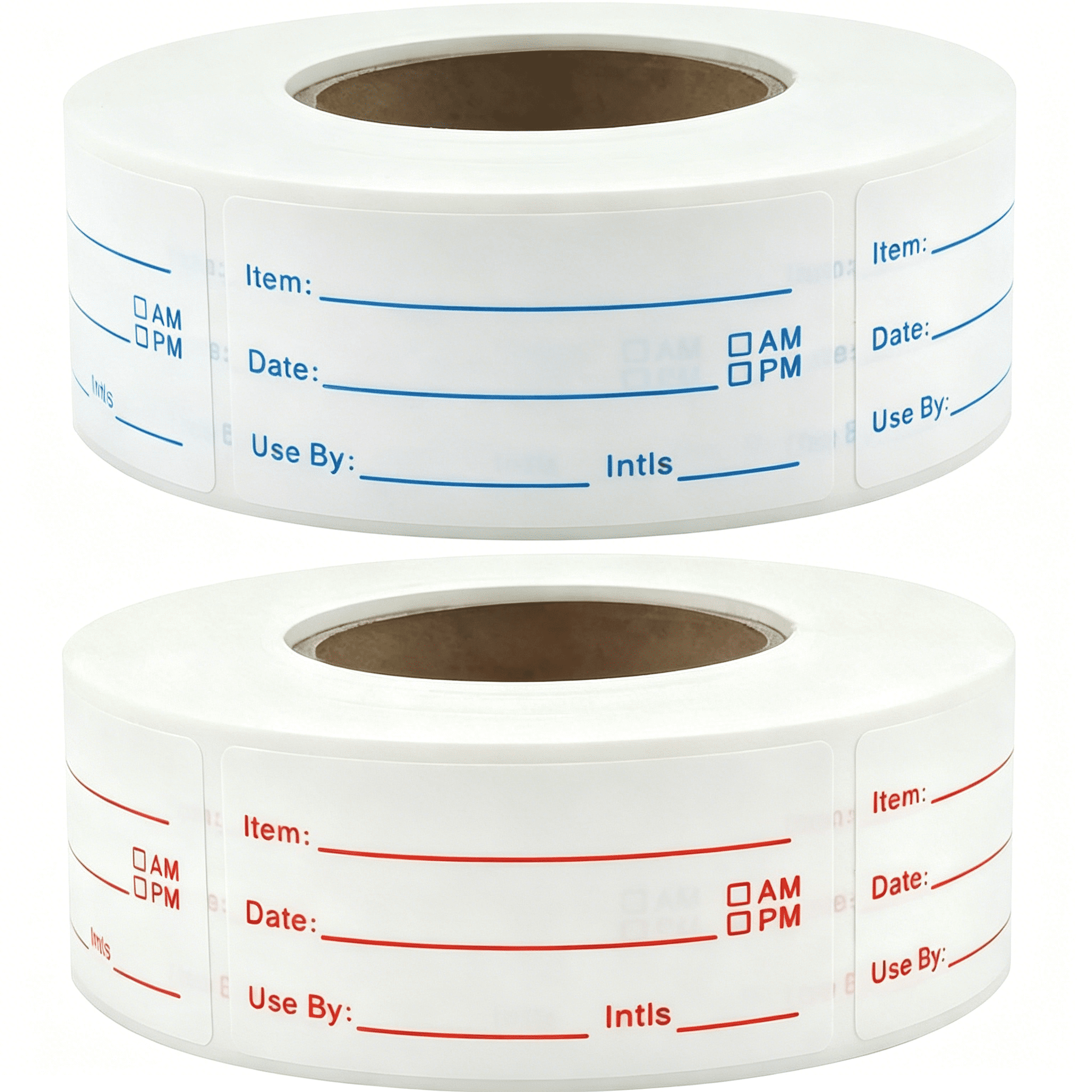 CCOCC 1200 Pieces Removable Food Labels Stickers, 2 Rolls 1X2 Inch ...