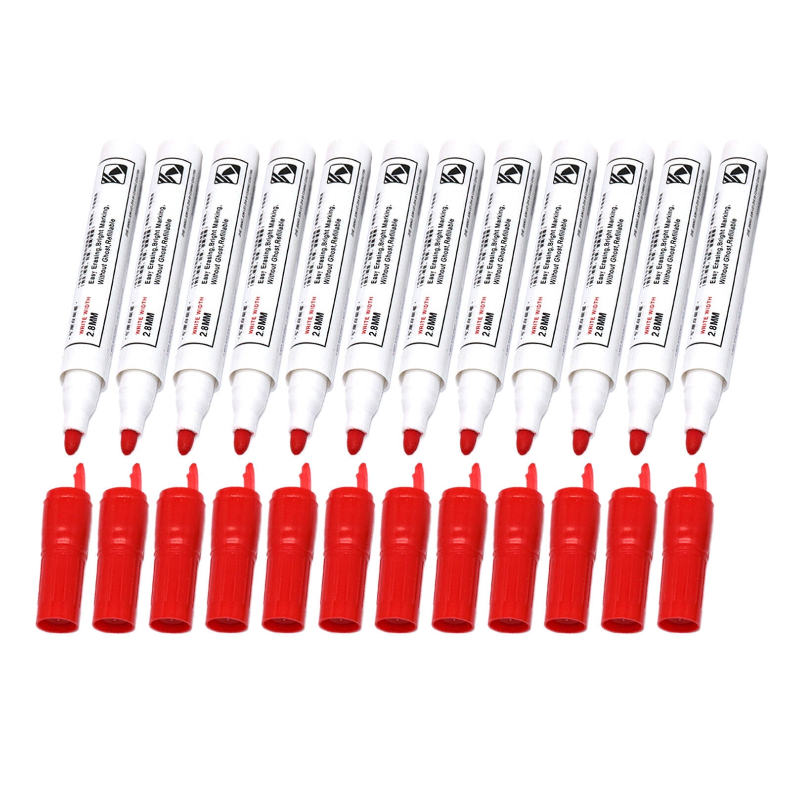 CCOCC 12Pcs Dry Erase Markers Fine Tip,Large Whiteboard Pen Whiteboard ...